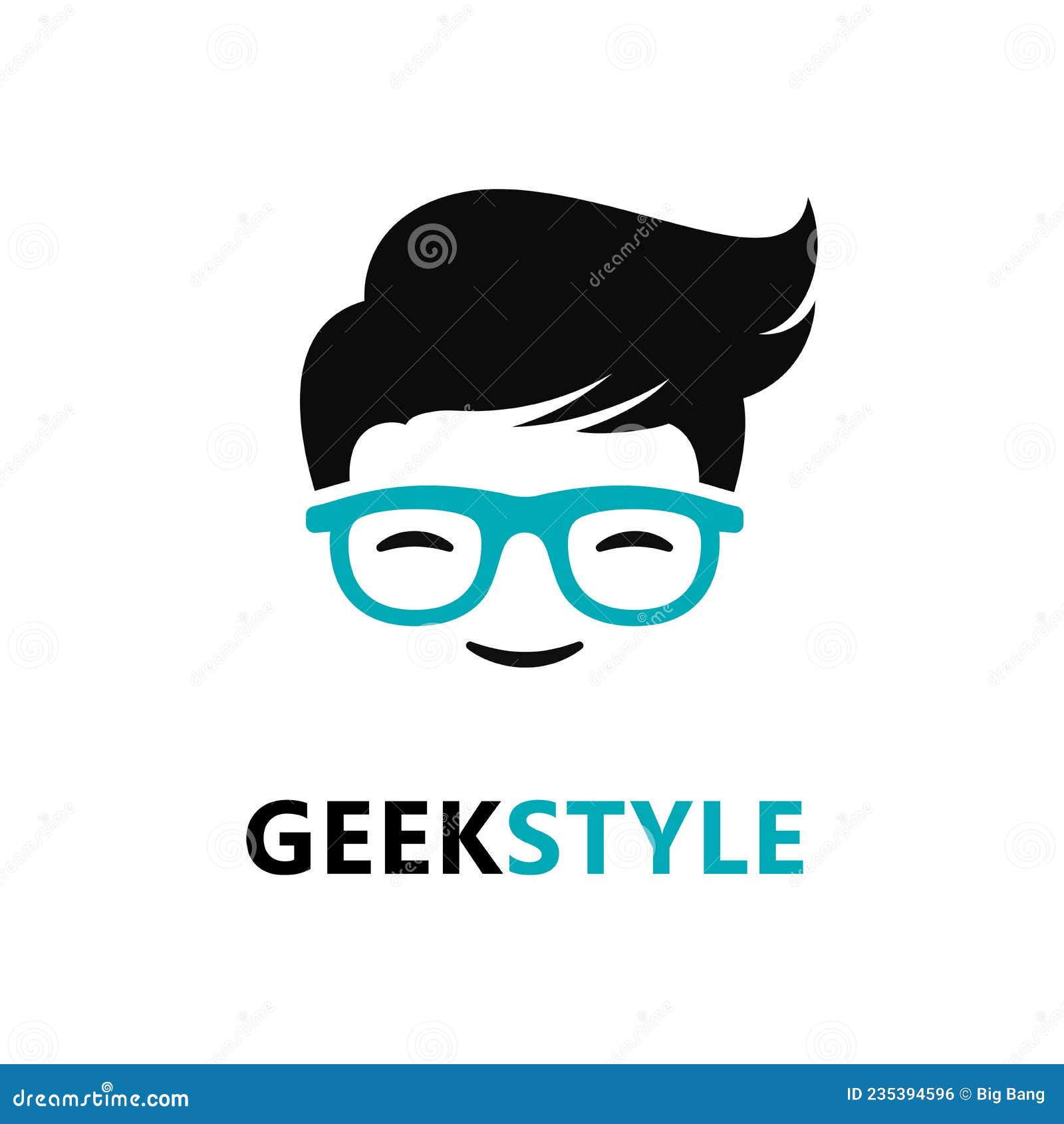 Geek Logo Icon Vector Design Illustration Stock Vector - Illustration ...