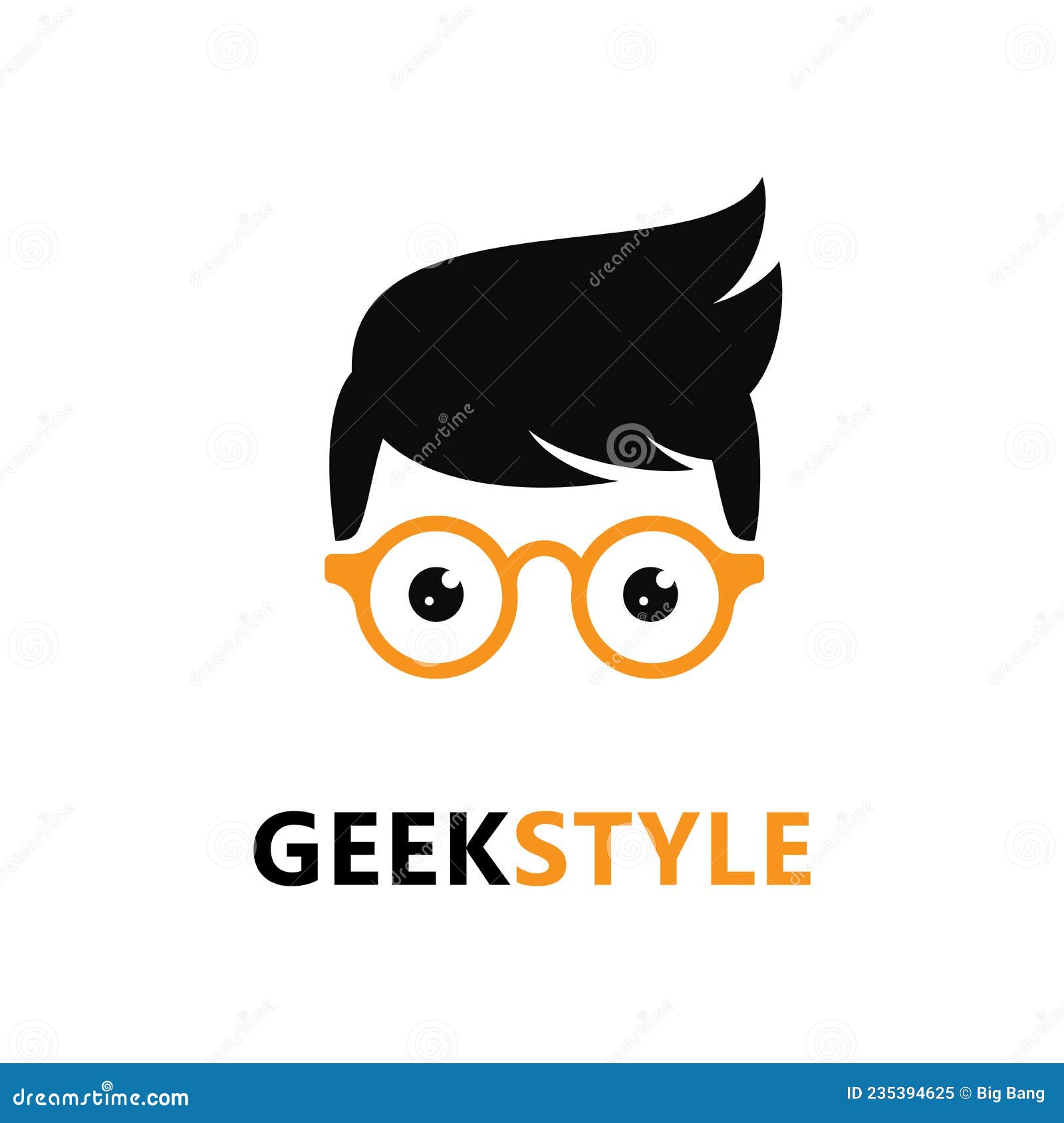 Geek Logo Icon Vector Design Illustration Stock Vector - Illustration ...