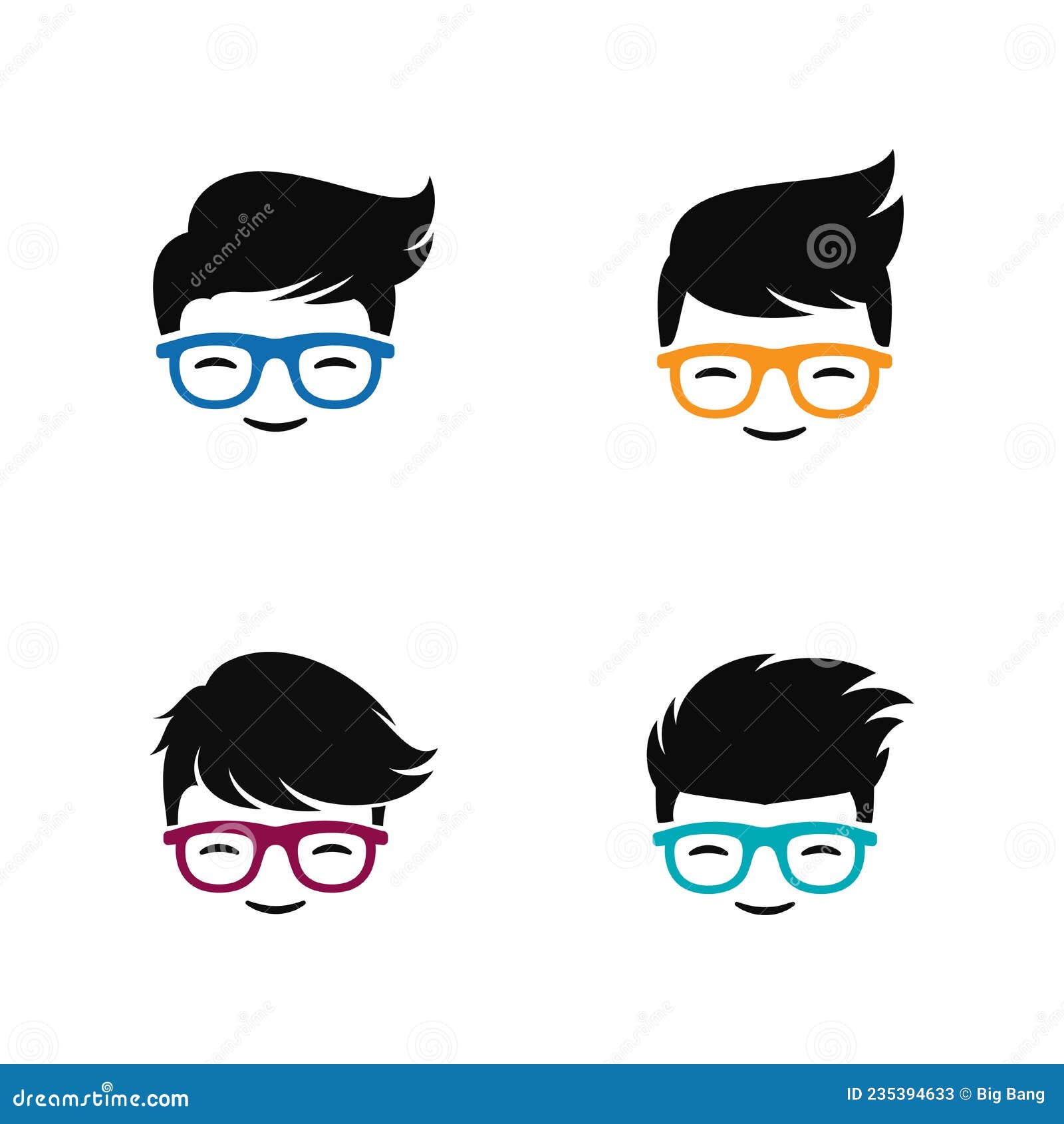 Geek Logo Icon Vector Design Illustration Stock Vector - Illustration ...