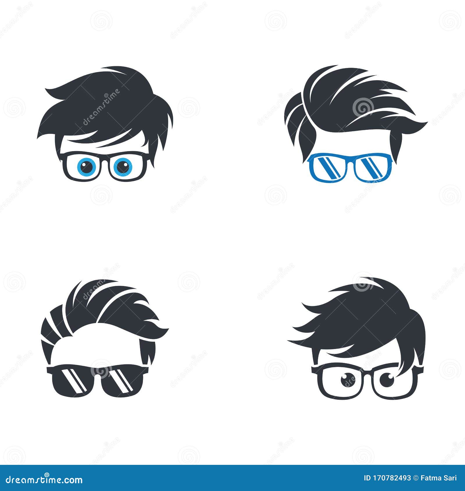 Geek Logo Template Vector Icon Stock Vector - Illustration of geek ...