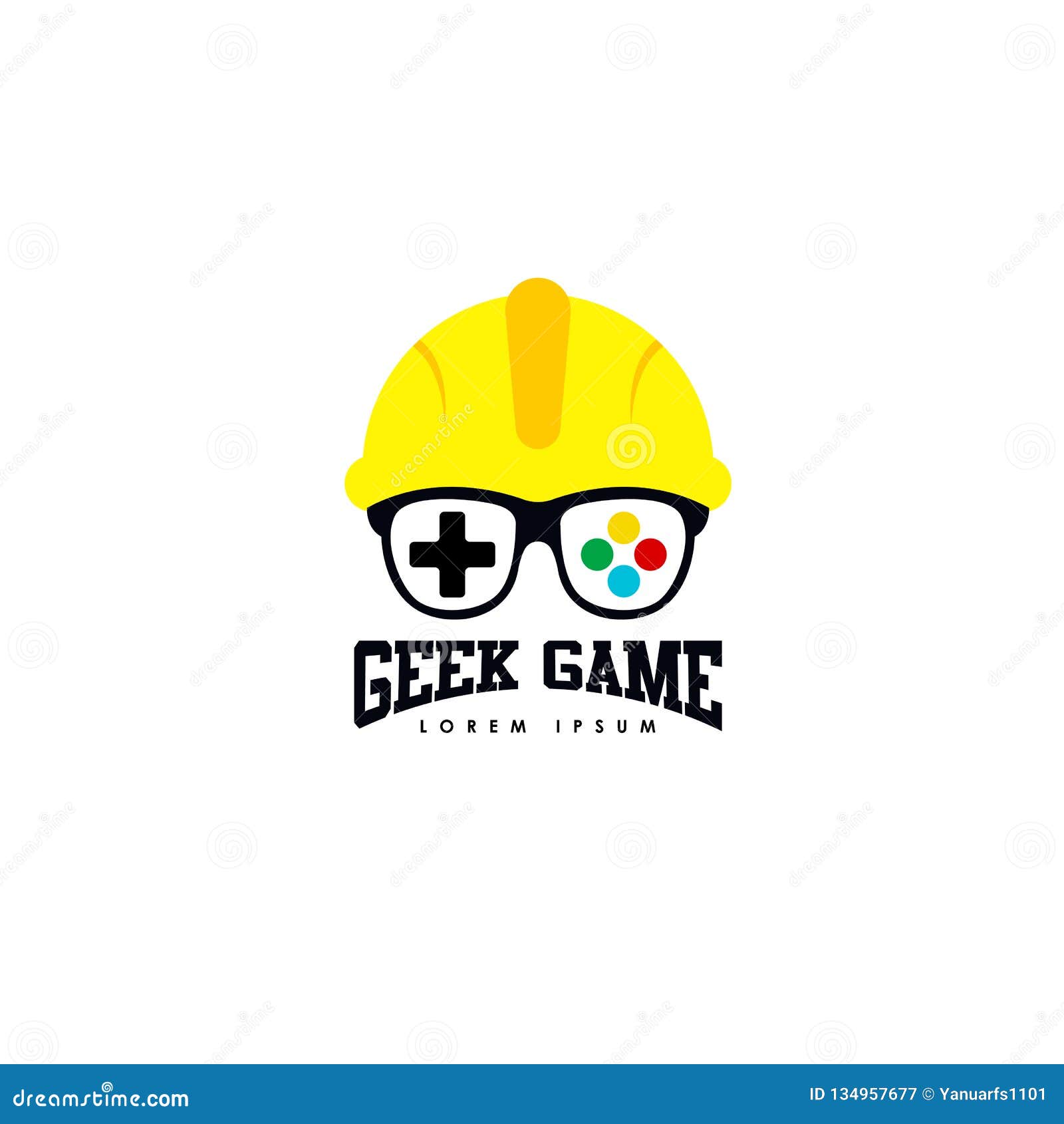 Geek Logo Vector Template. Geek Logo Character Stock Illustration ...