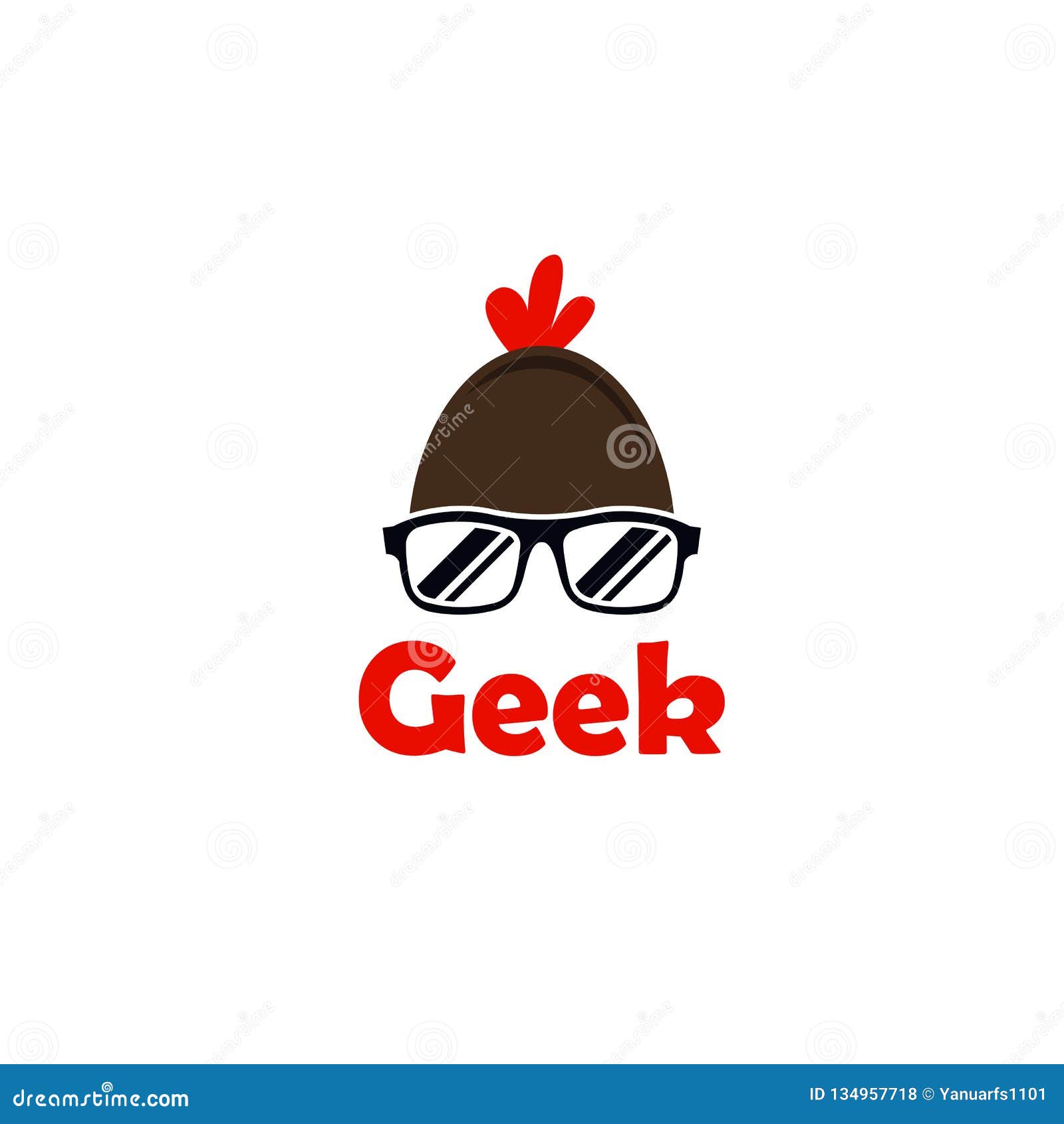 Geek Logo Vector Template. Geek Logo Character Stock Illustration ...