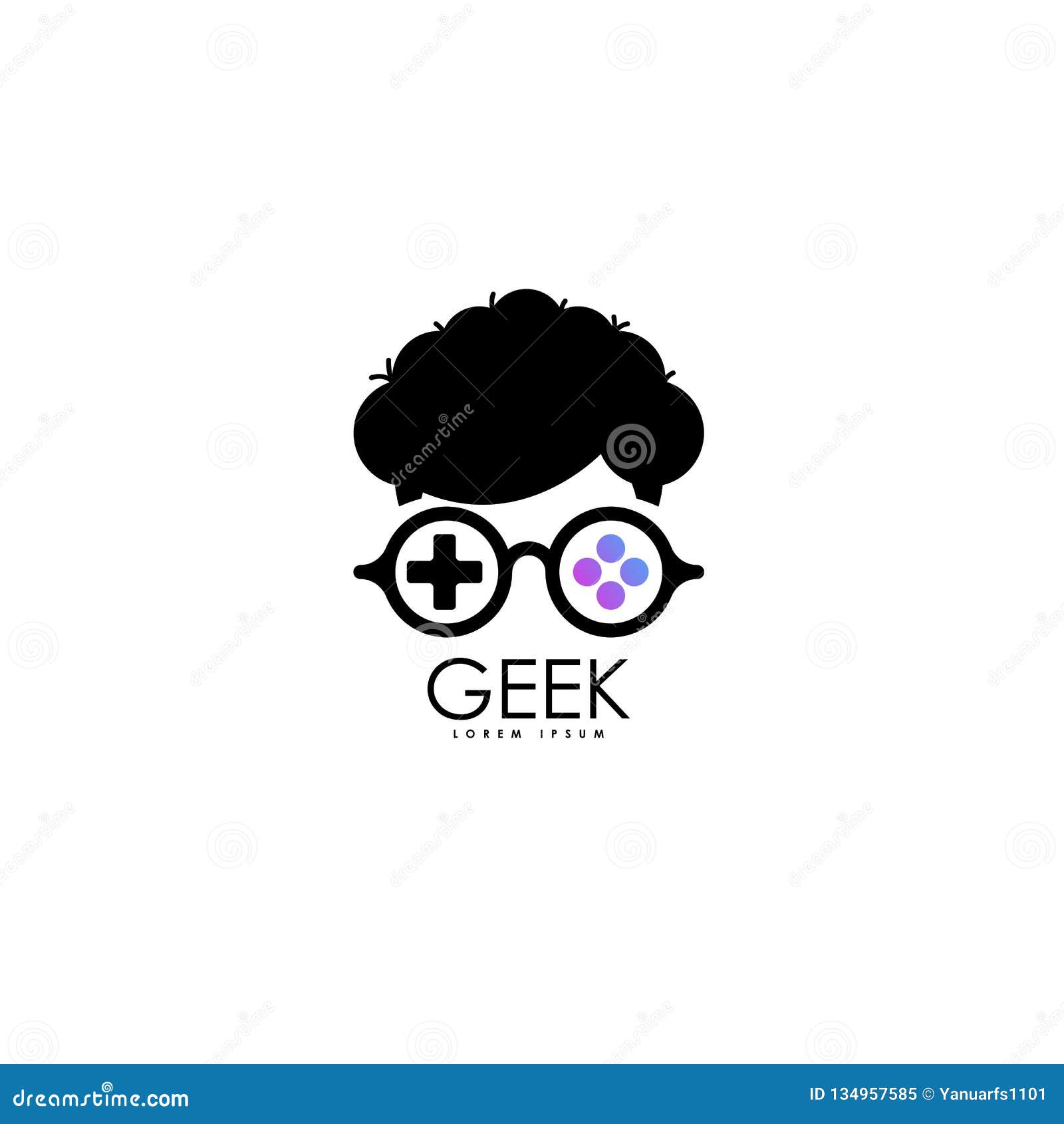 Geek Logo Vector Template. Geek Logo Character Stock Illustration ... Geek Logo Vector Template. Geek Logo Character Stock Illustration ...
