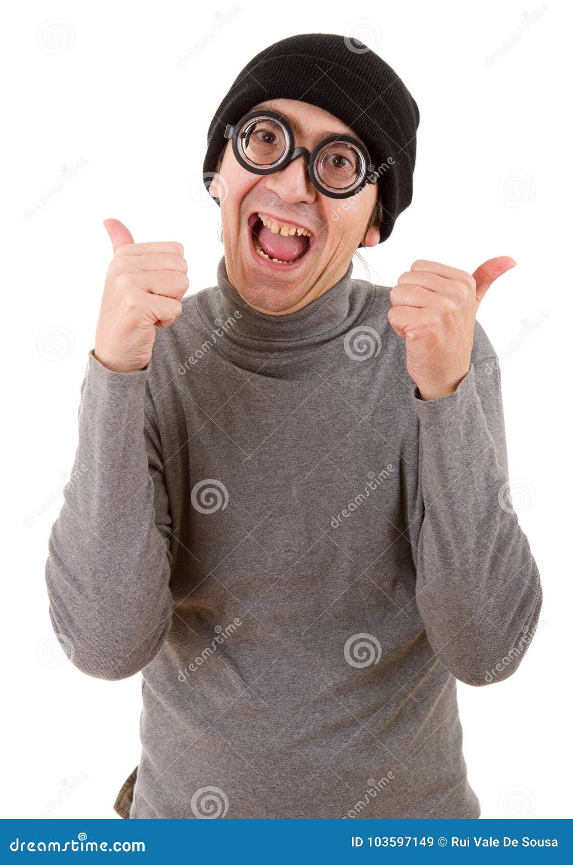 Geek man stock image. Image of style, thinking, facial - 103597149