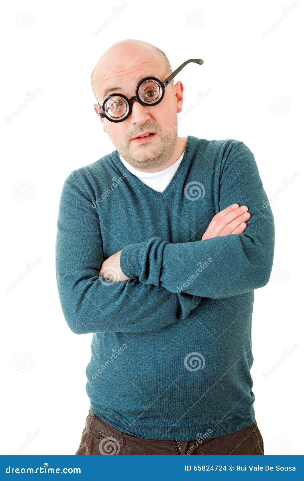 Geek man stock photo. Image of geek, serious, standing - 65824724