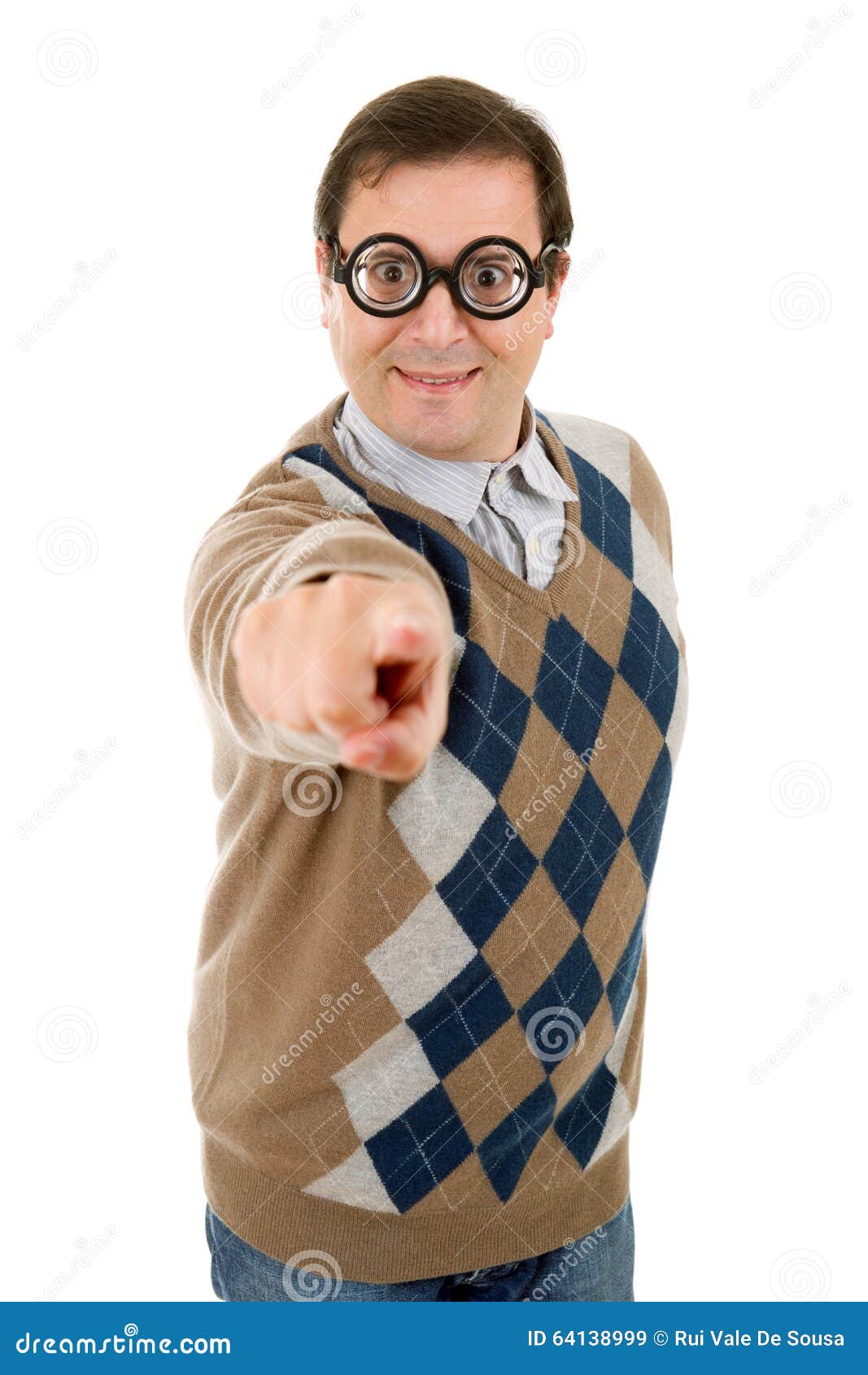 Geek man stock image. Image of frowning, professor, expression - 64138999