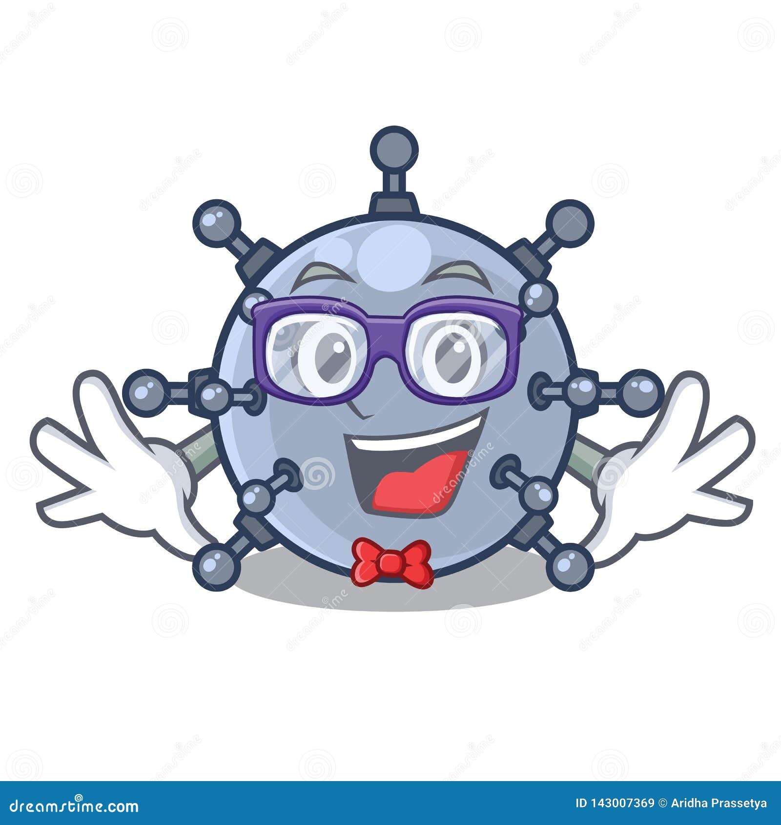 Geek Mine Underwater in the Cartoon Shape Stock Vector - Illustration ...