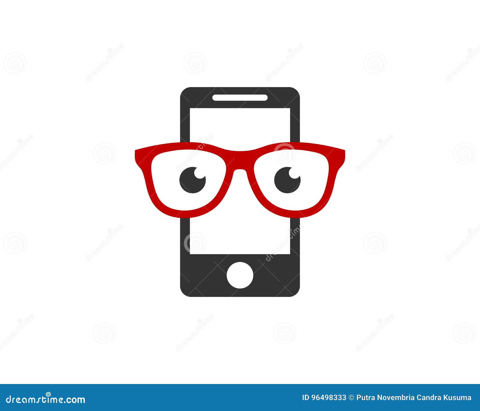 Geek Mobile Phone Icon Logo Design Element Stock Vector - Illustration ...