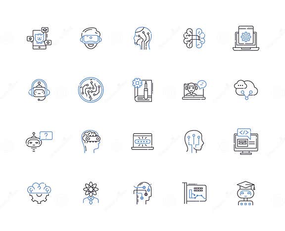 Geek Nerds Outline Icons Collection. Geeks, Nerds, Hackers, Gamers ...