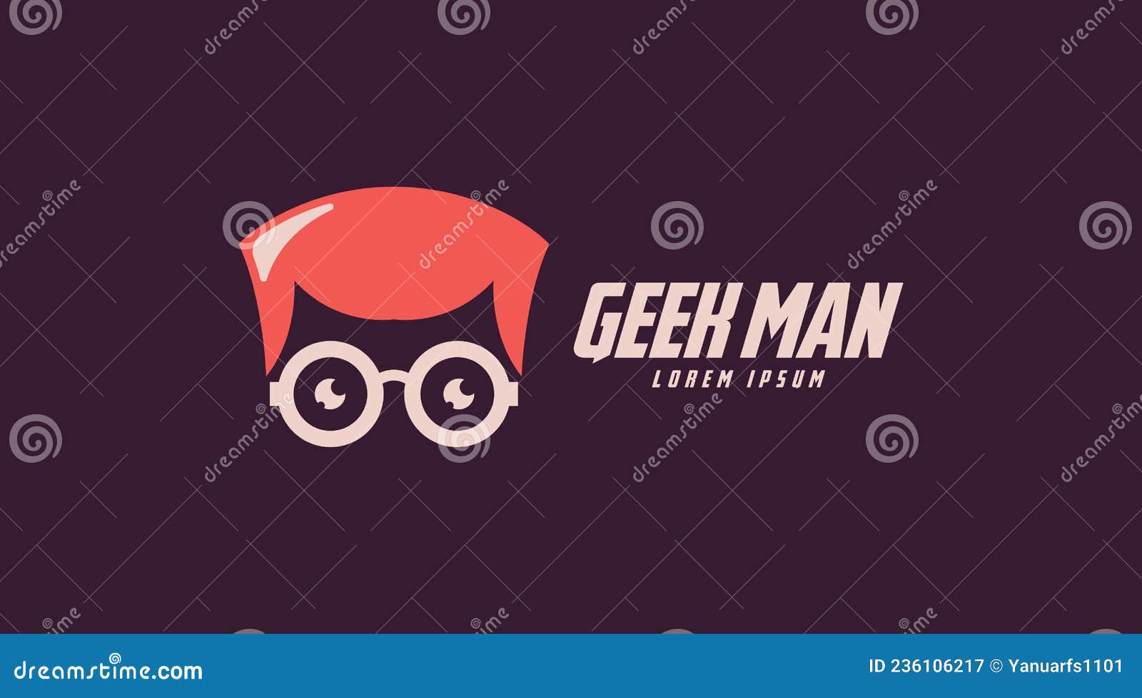 Geek People Logo Template. Creative and Unique Geek Logo Concept Stock ...