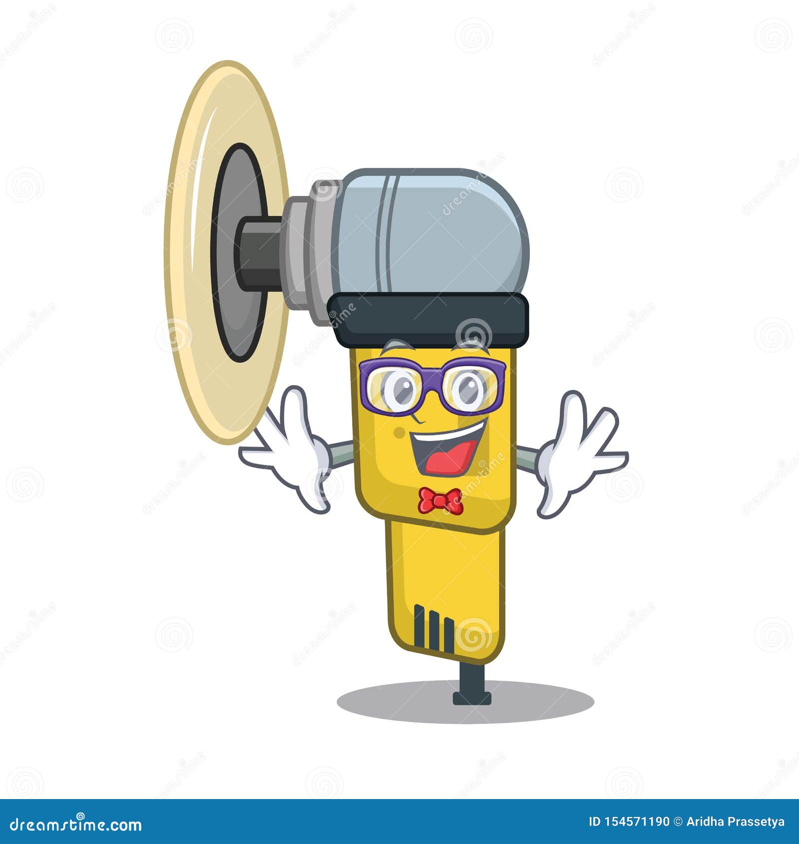 Geek Pneumatic Sander in a Cartoon Drawer Stock Vector - Illustration ...