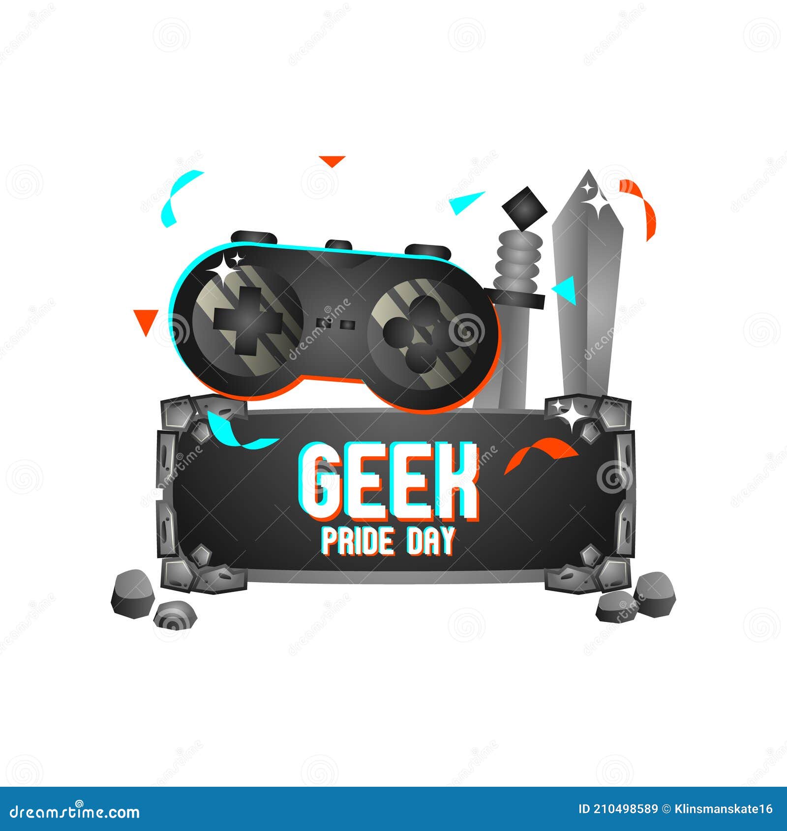 Gamepad Stone Prehistoric. Joystick Ancient. Old Video Game. Videogame ...