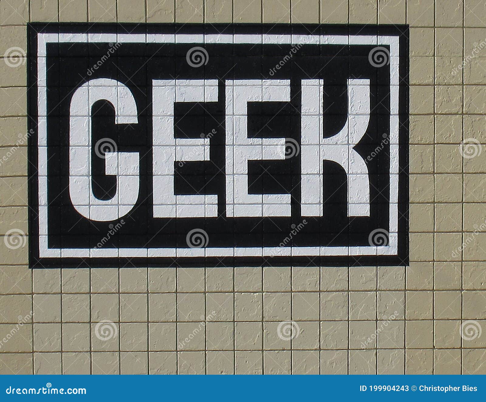 Geek Sign in Black and White Painted on Bricks Stock Image - Image of ...