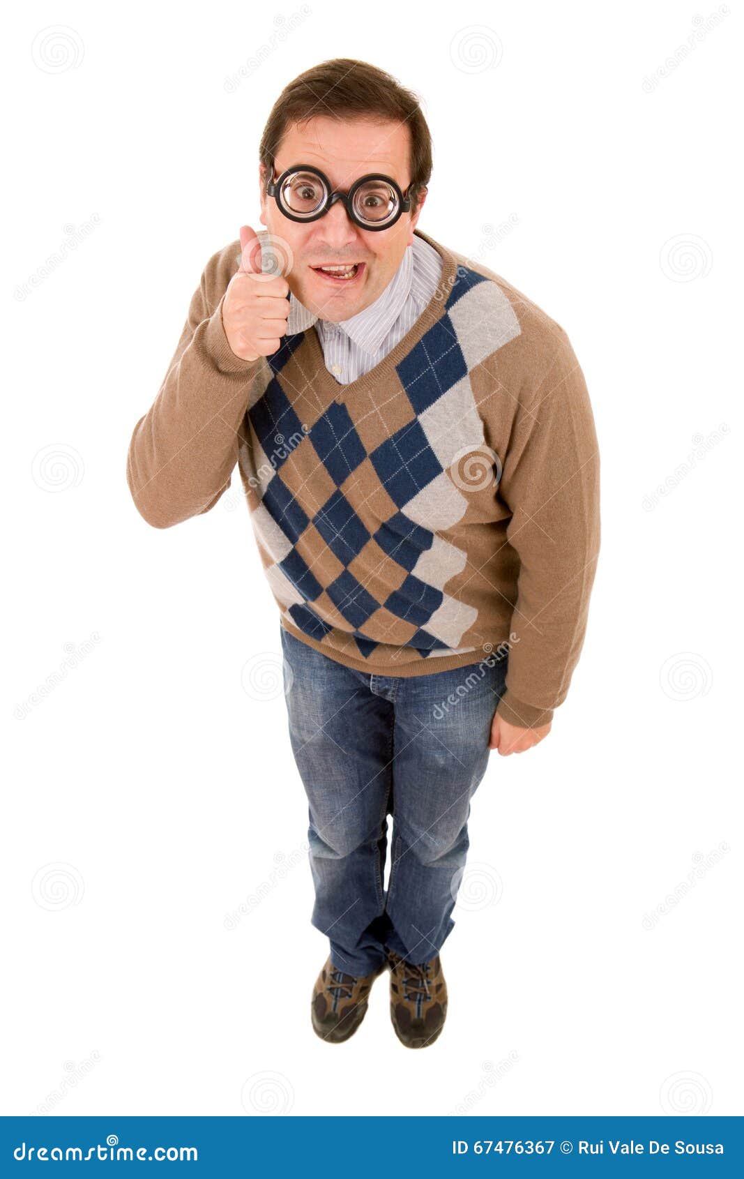 Geek teacher stock image. Image of thinking, looking - 67476367