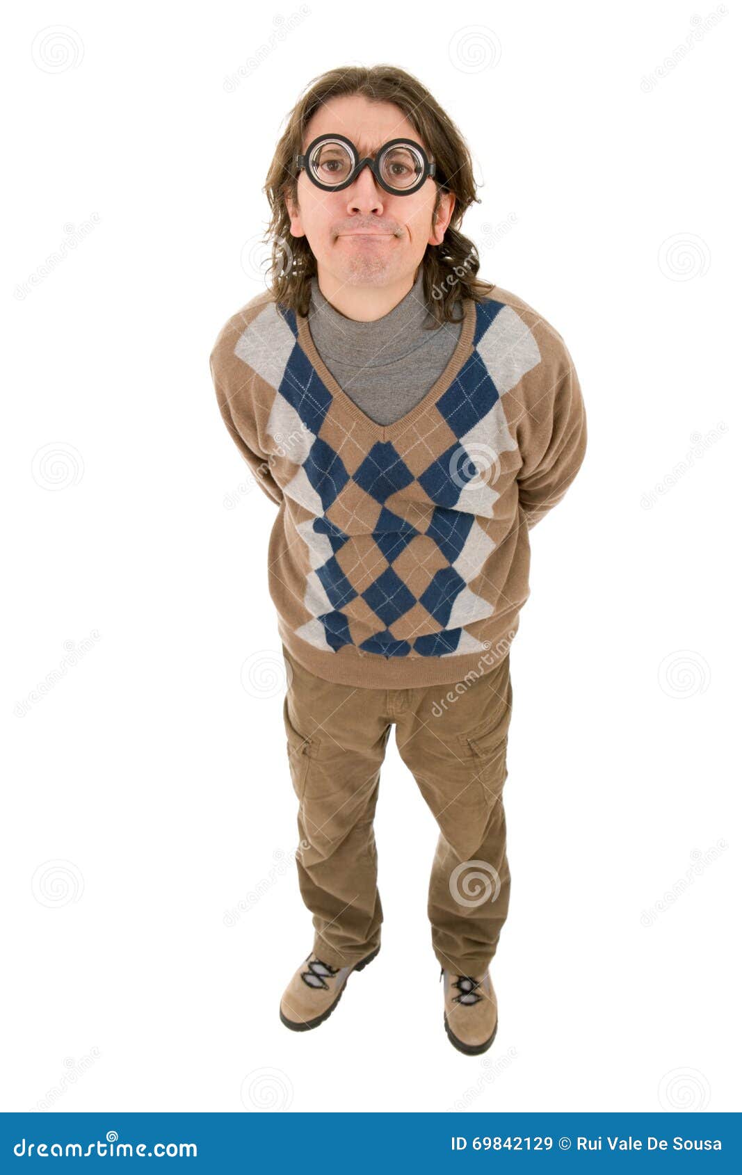 Geek teacher stock image. Image of professor, frowning - 69842129