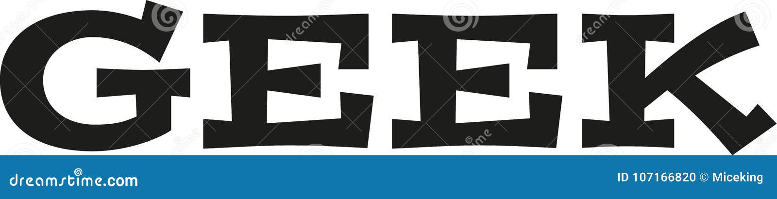 Geek word vector stock vector. Illustration of nerd - 107166820