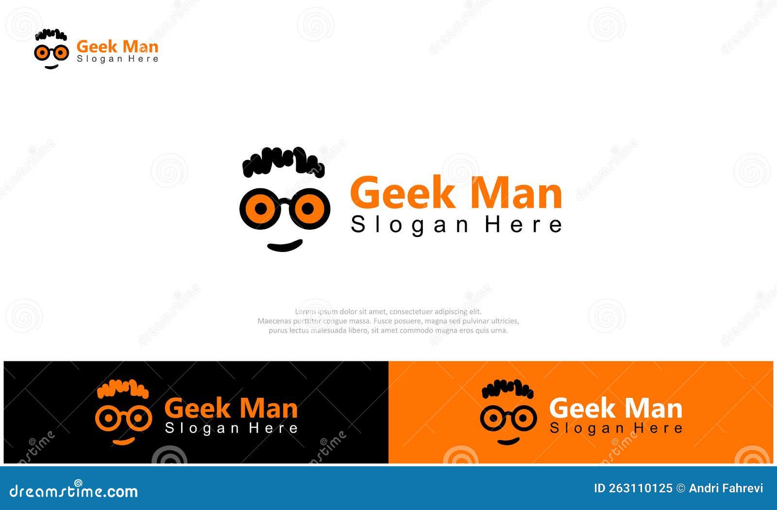 Geekman logo vector icon stock vector. Illustration of icon - 263110125
