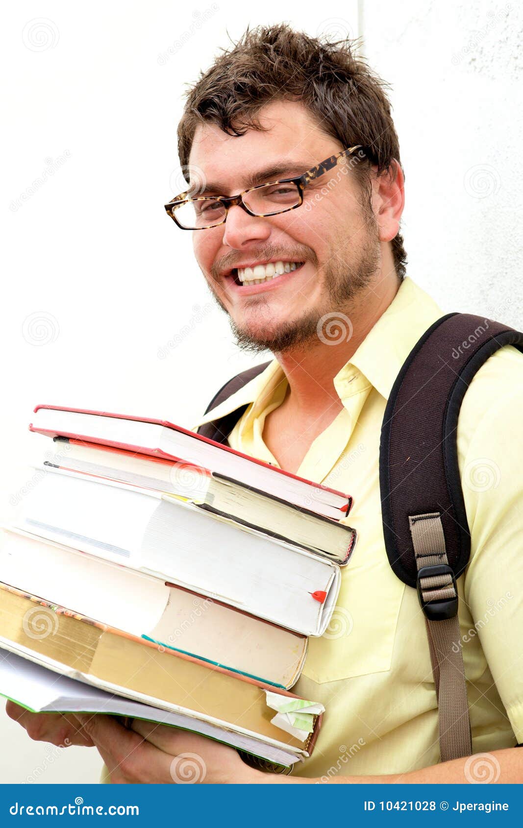 Geeky Kid Going Back To Schoo Stock Photo - Image of education, back ...