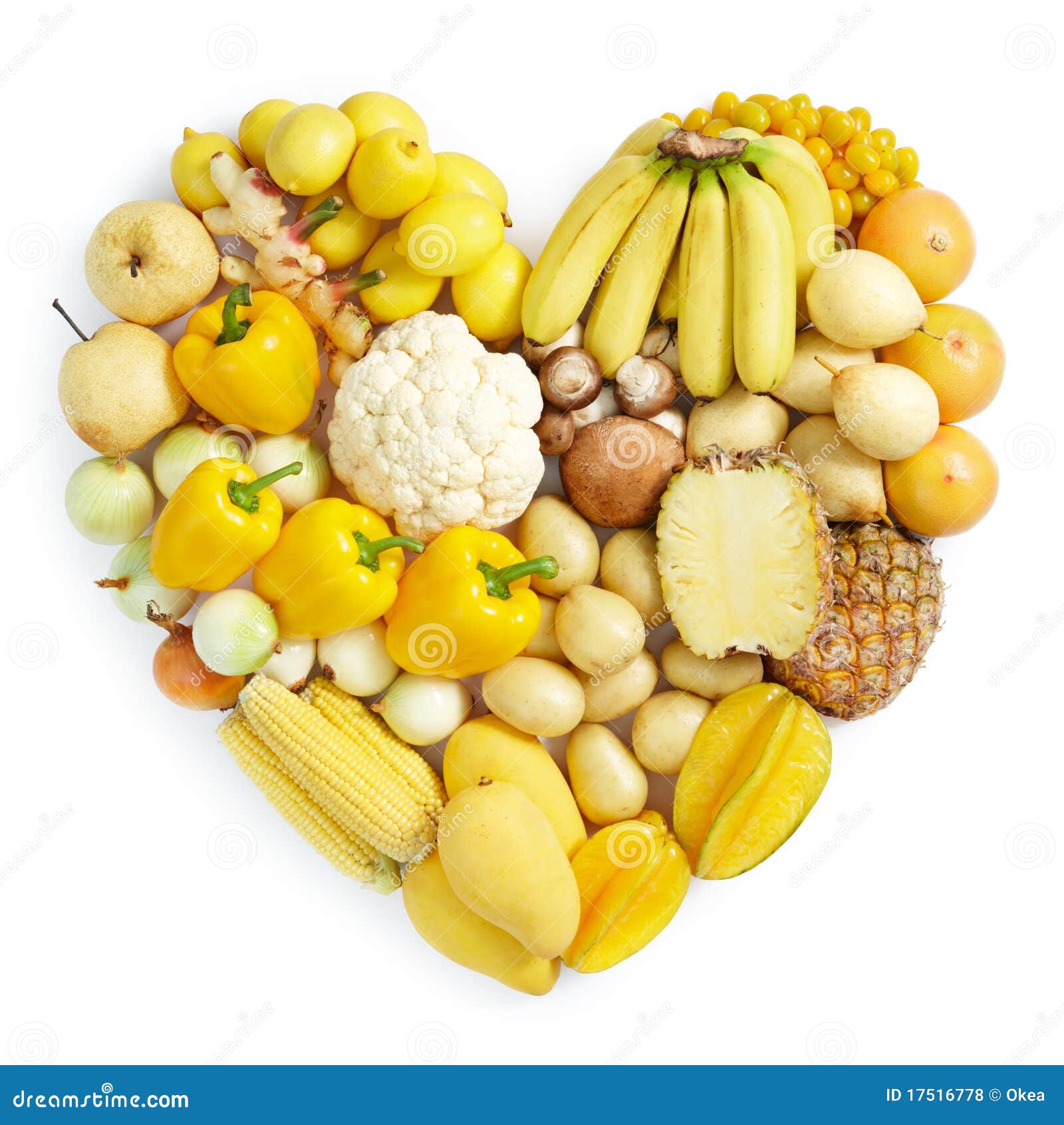 Geel gezond voedsel stock foto. Afbeelding bestaande uit soleerd - 17516778