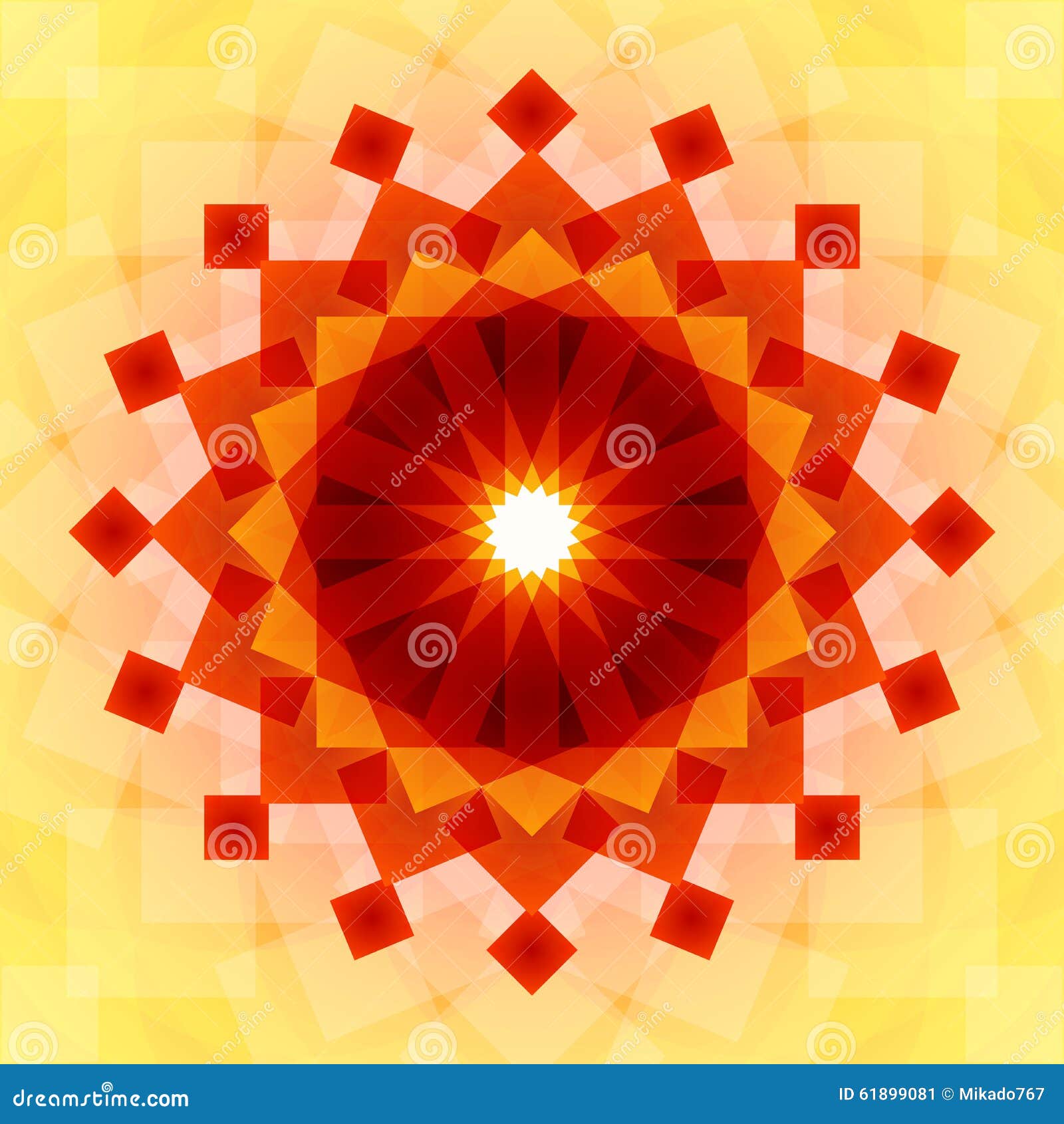 Geel, Oranje En Transparant Gemengd Rood Vector Illustratie ...