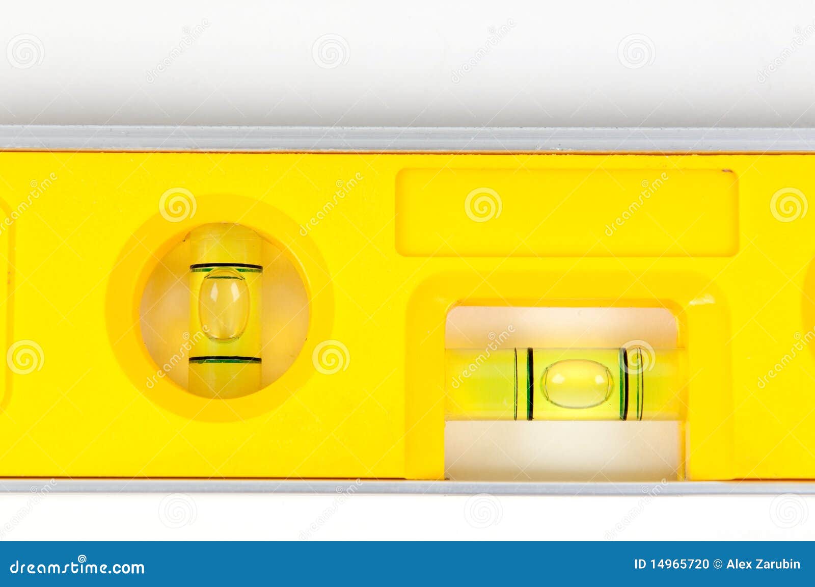 Geel waterpas stock foto. Image of hulpmiddel, apparatuur - 14965720