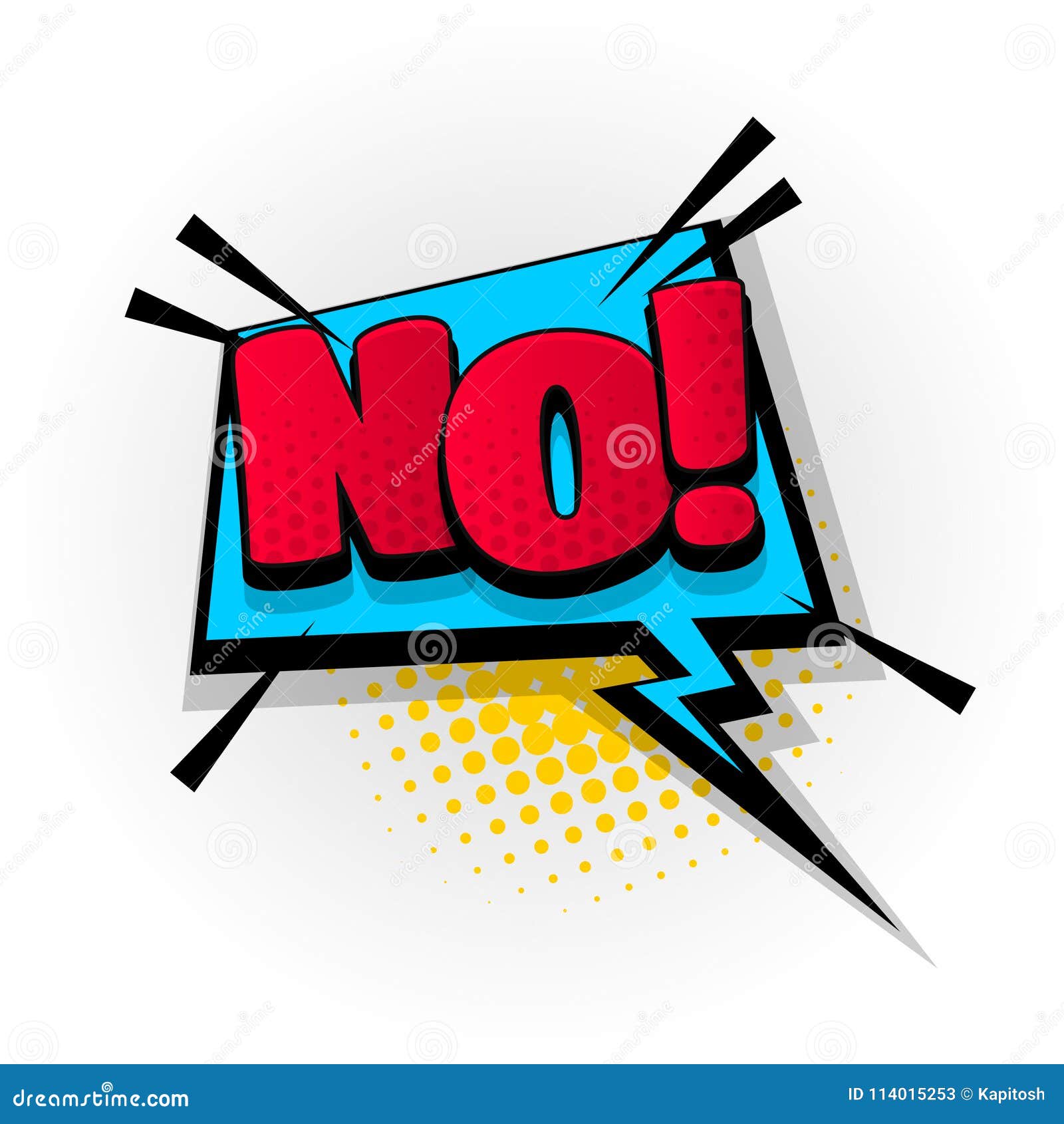 Geen De Tekstpop-art Van Het Einde Grappig Boek Vector Illustratie ...