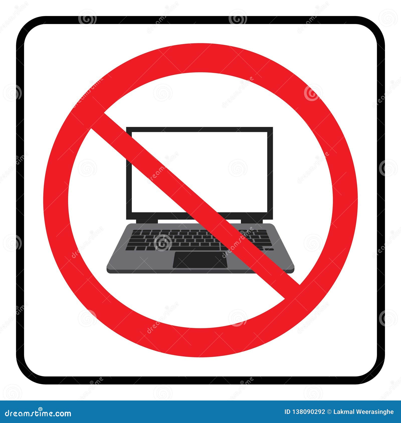 Geen Laptop symbool vector illustratie. Illustration of notitieboekje ... Geen Laptop symbool vector illustratie. Illustration of notitieboekje ...