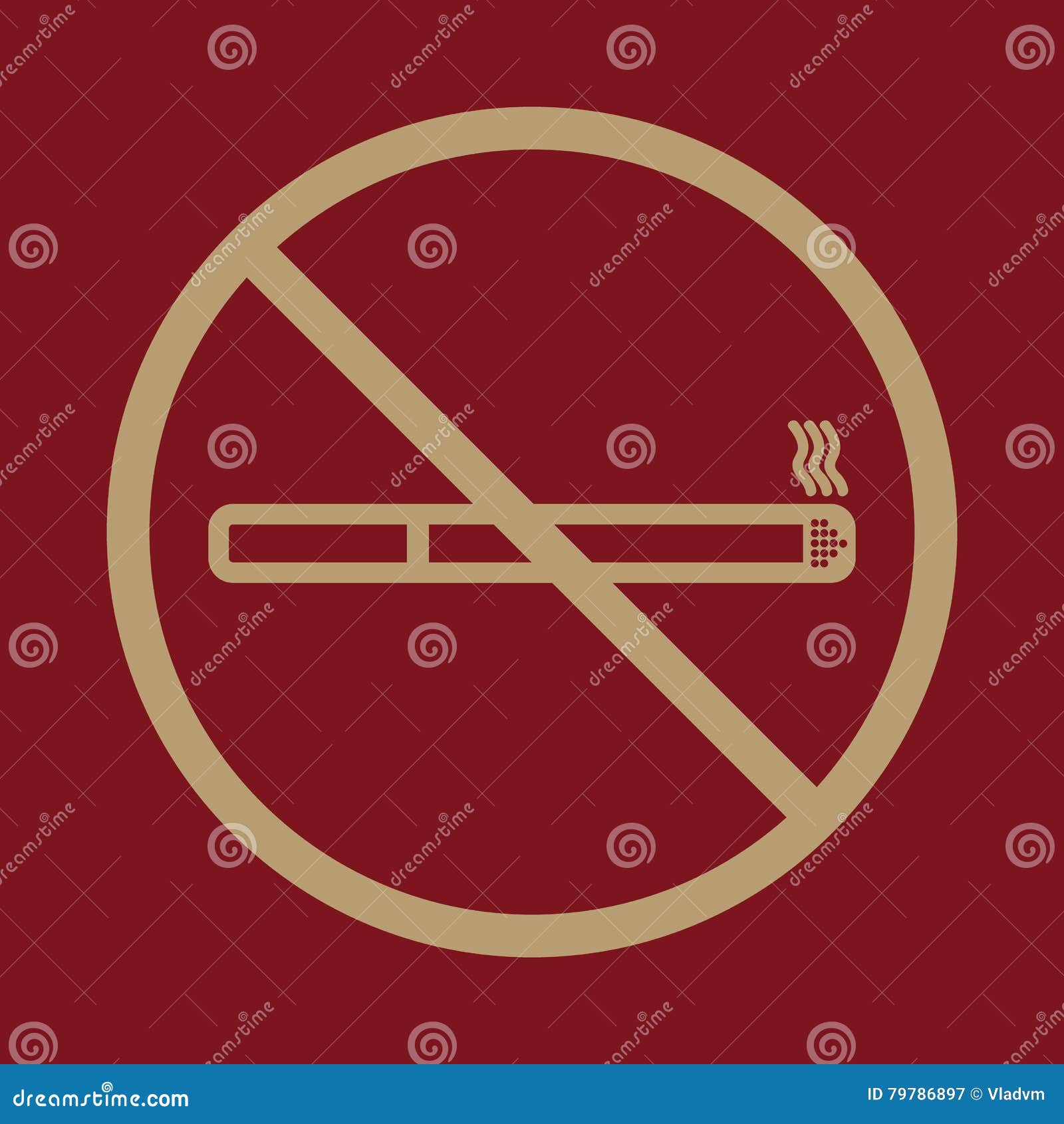 Geen Rookpictogram Einde Rokend Symbool Vector Vector Illustratie ...