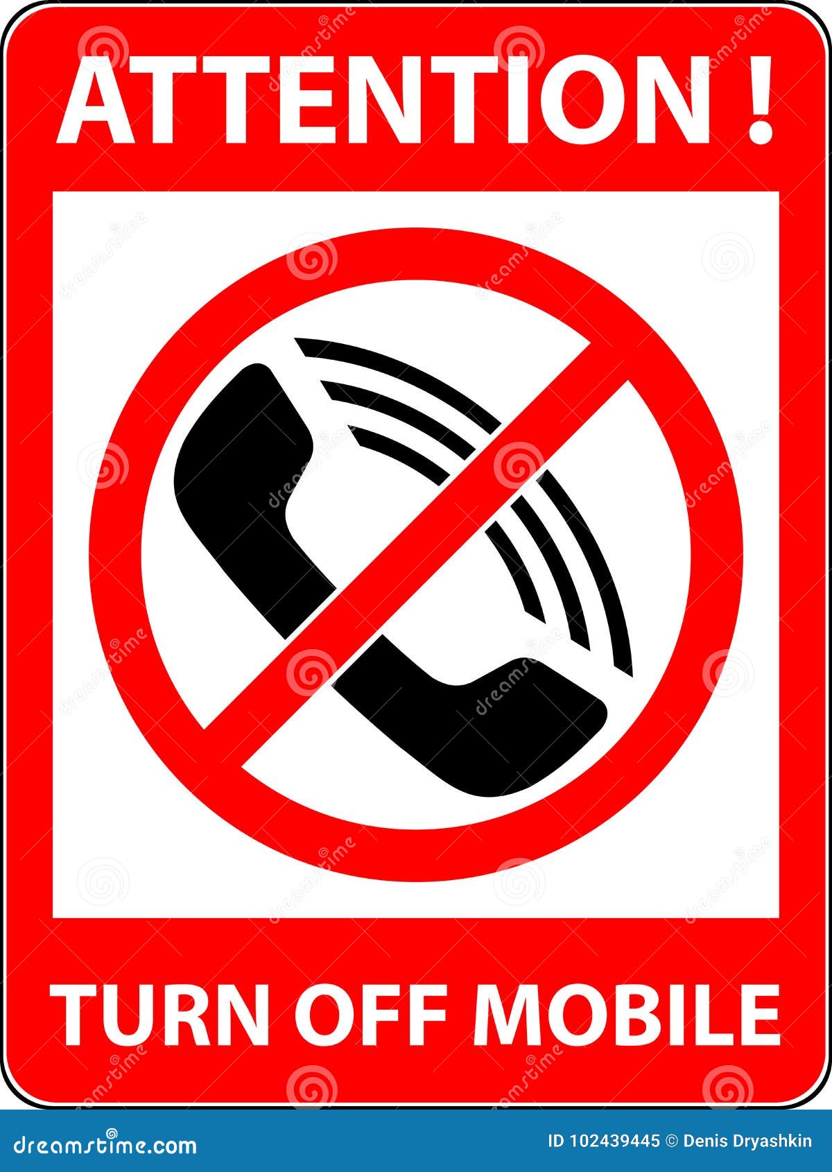 Geen Telefoon, Telefoon Belemmerd Symbool Vector Vector Illustratie ...