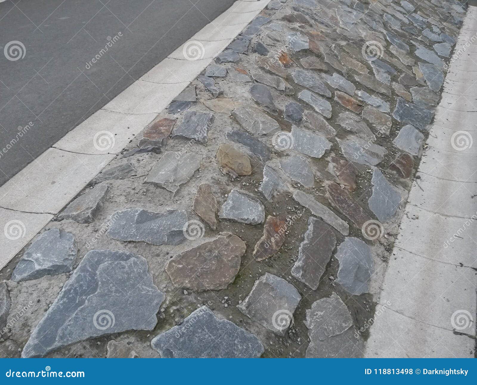 Brick Field Stone Pavement Construction Stock Photo - Image of brick ...