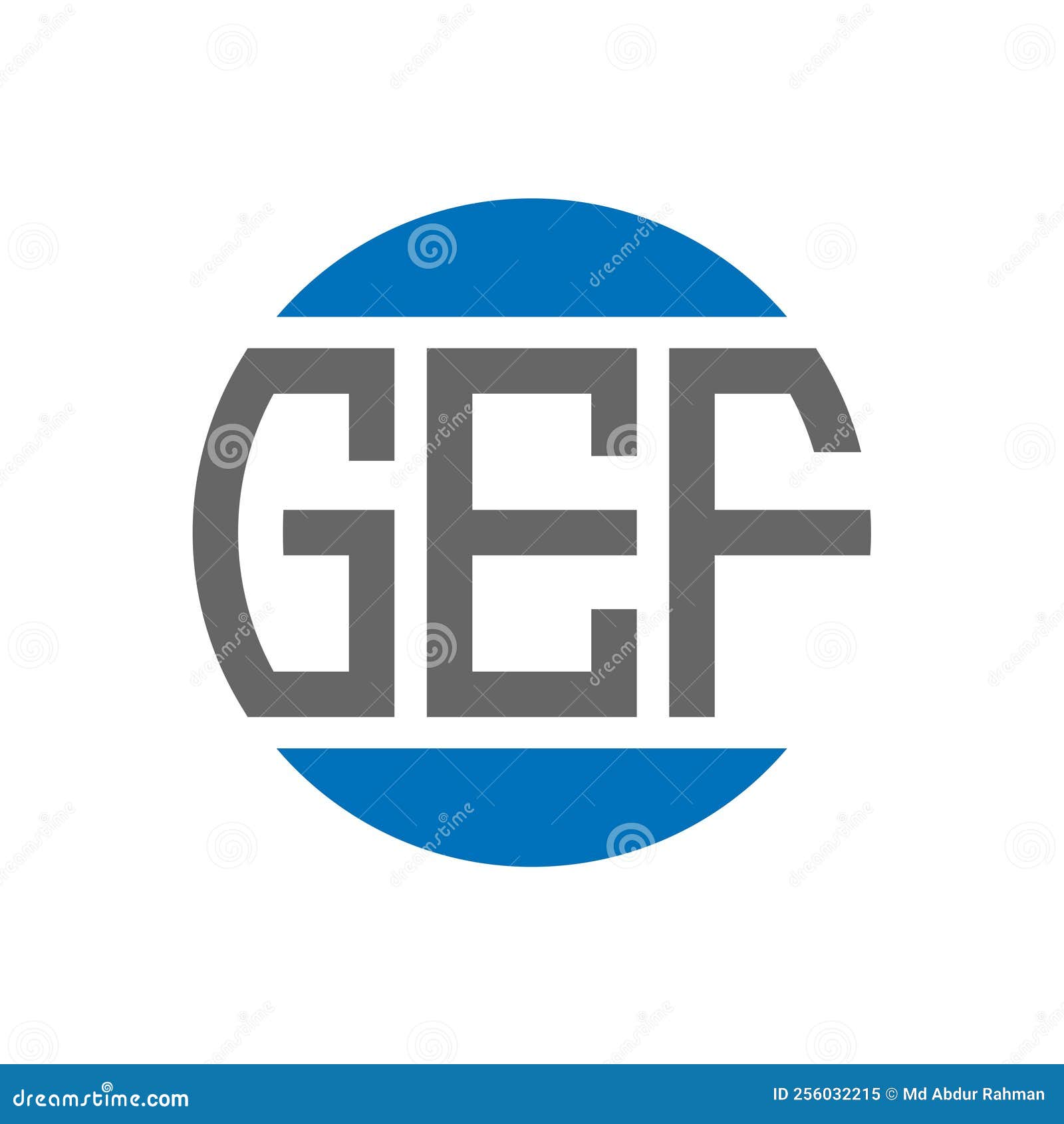 GEF Letter Logo Design on White Background. GEF Creative Initials ...