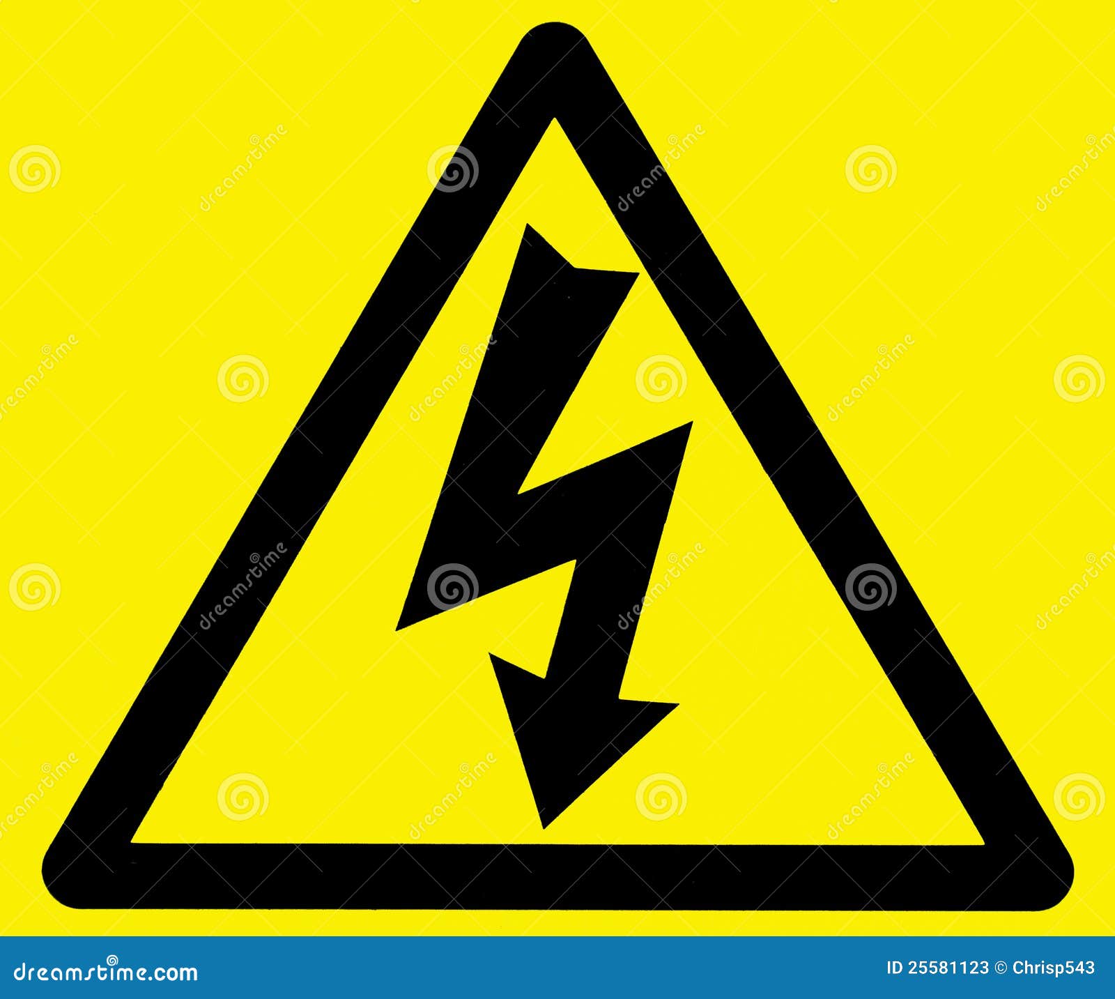 Gefahr Des Warnzeichens Des Stromschlages Stockbild - Bild von hoch ...