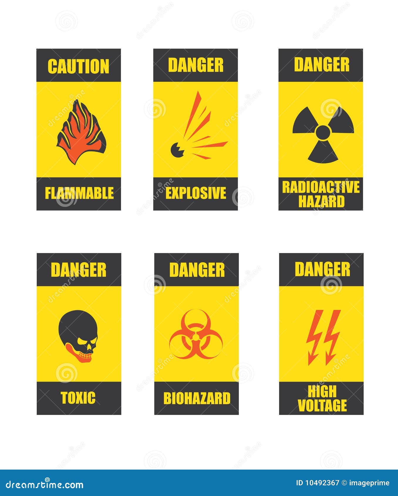 Gefahrenzeichen vektor abbildung. Illustration von sicherheit - 10492367