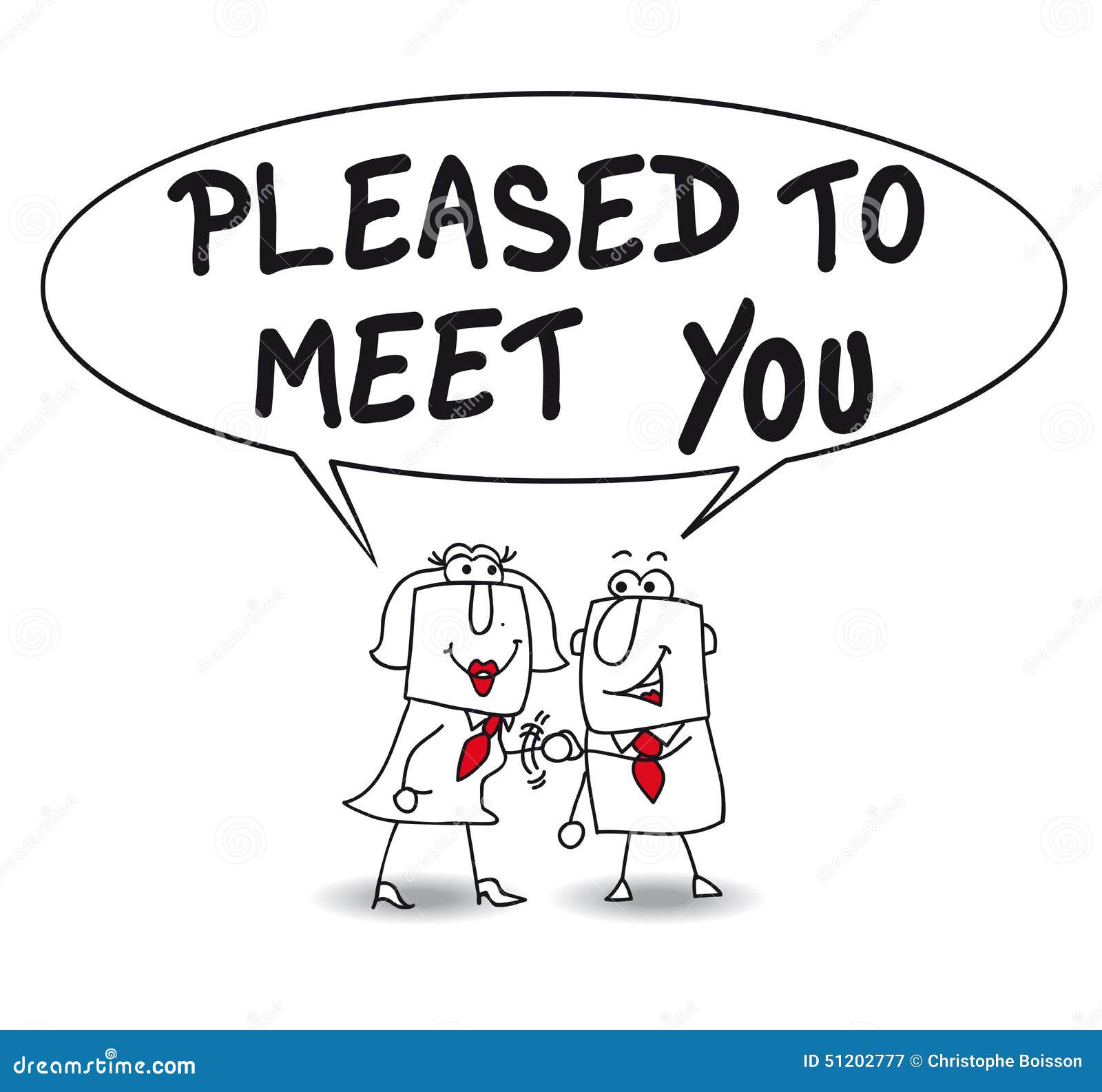 Gefallen, Um Sie Zu Treffen Vektor Abbildung - Illustration von ...