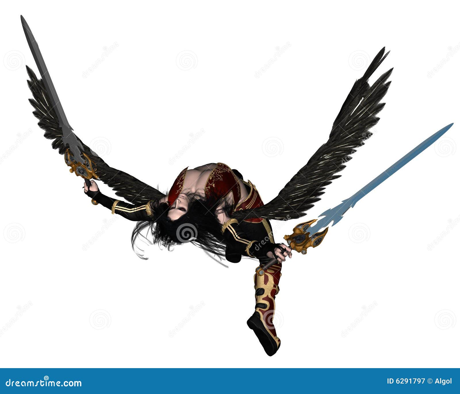 Gefallener Engel - 2 stock abbildung. Illustration von engel - 6291797