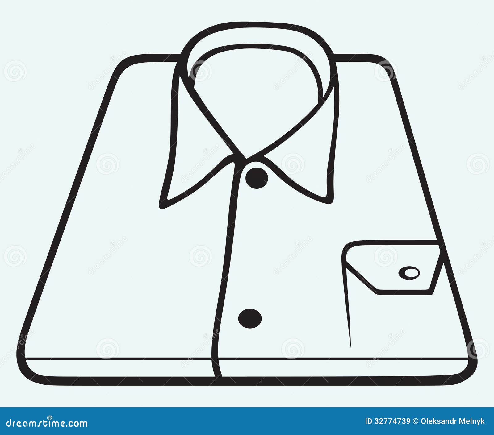 Gefaltetes Hemd vektor abbildung. Illustration von auslegung - 32774739