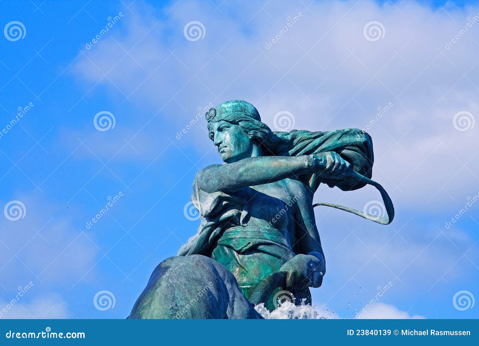 Gefion stock image. Image of goddess, bronce, sculpture - 23840139