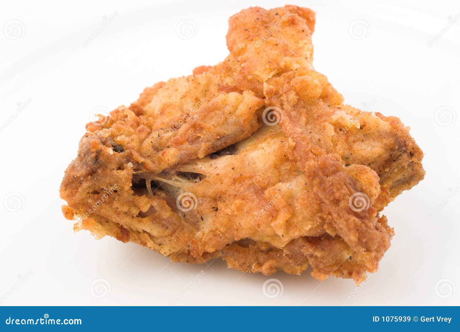 Gefrituurde kip stock afbeelding. Image of verwarmd, gediend - 1075939