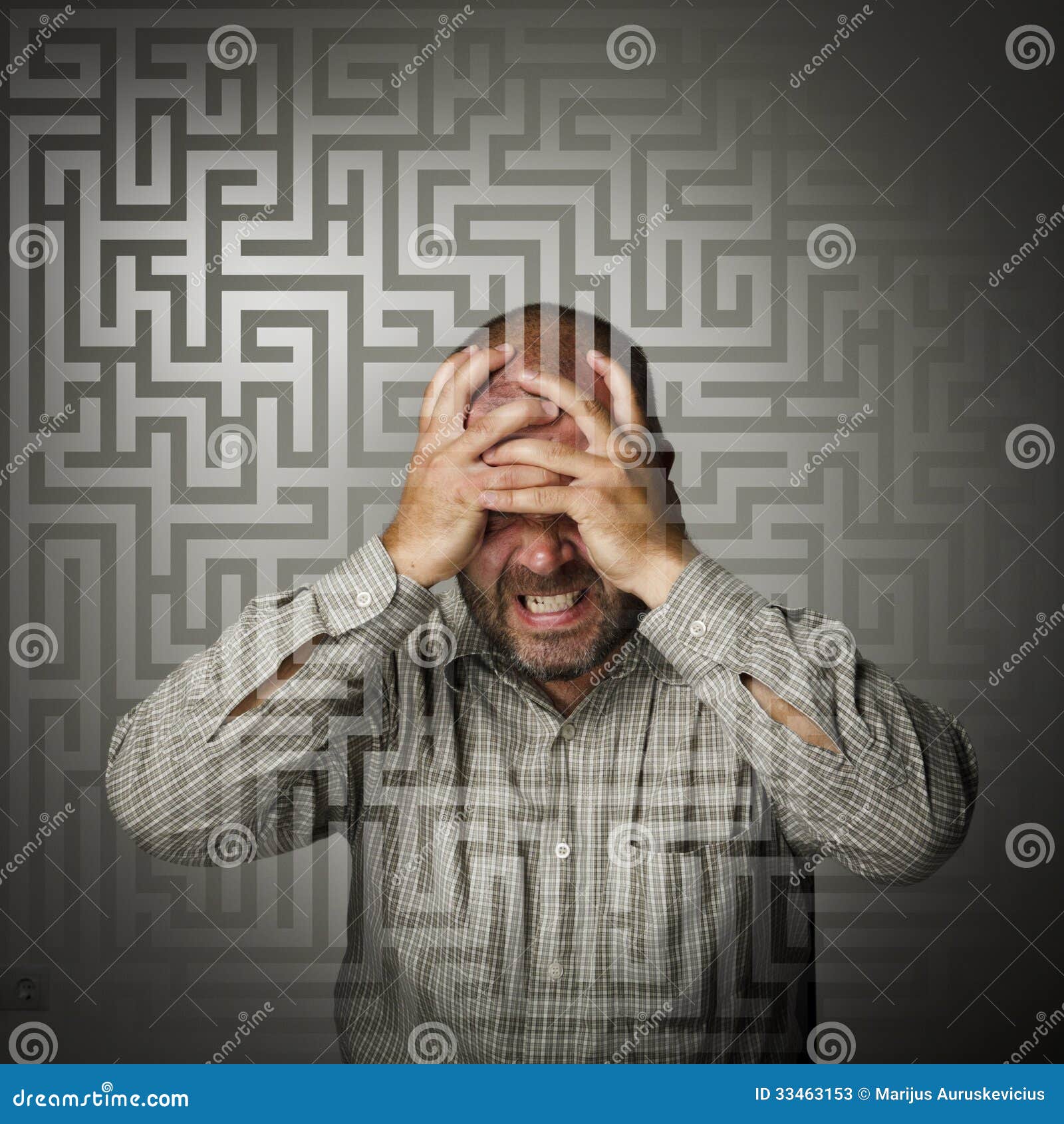 Gefrustreerd stock afbeelding. Image of fluster, bezorgd - 33463153