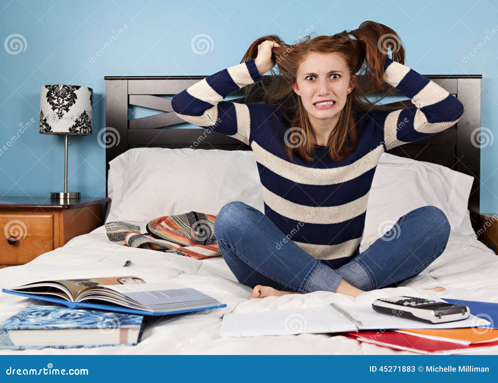 Gefrustreerd! stock afbeelding. Image of universiteit - 45271883