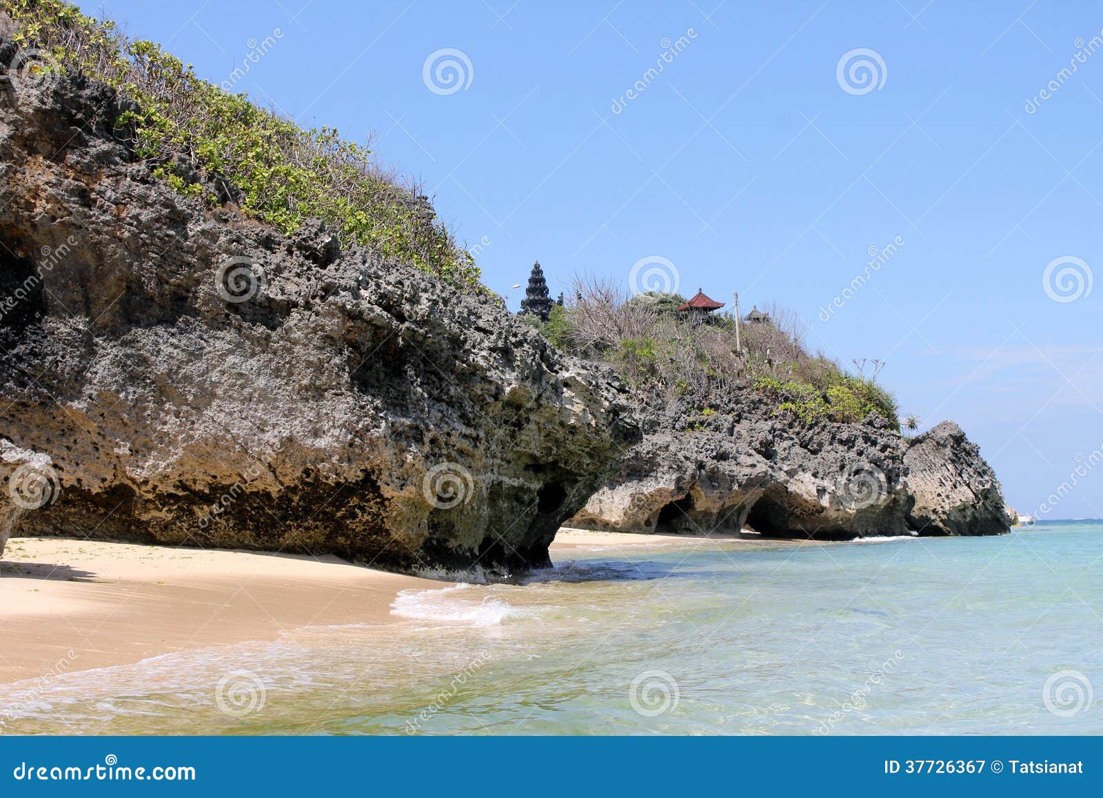 Geger beach, Bali stock image. Image of white, tropical - 37726367