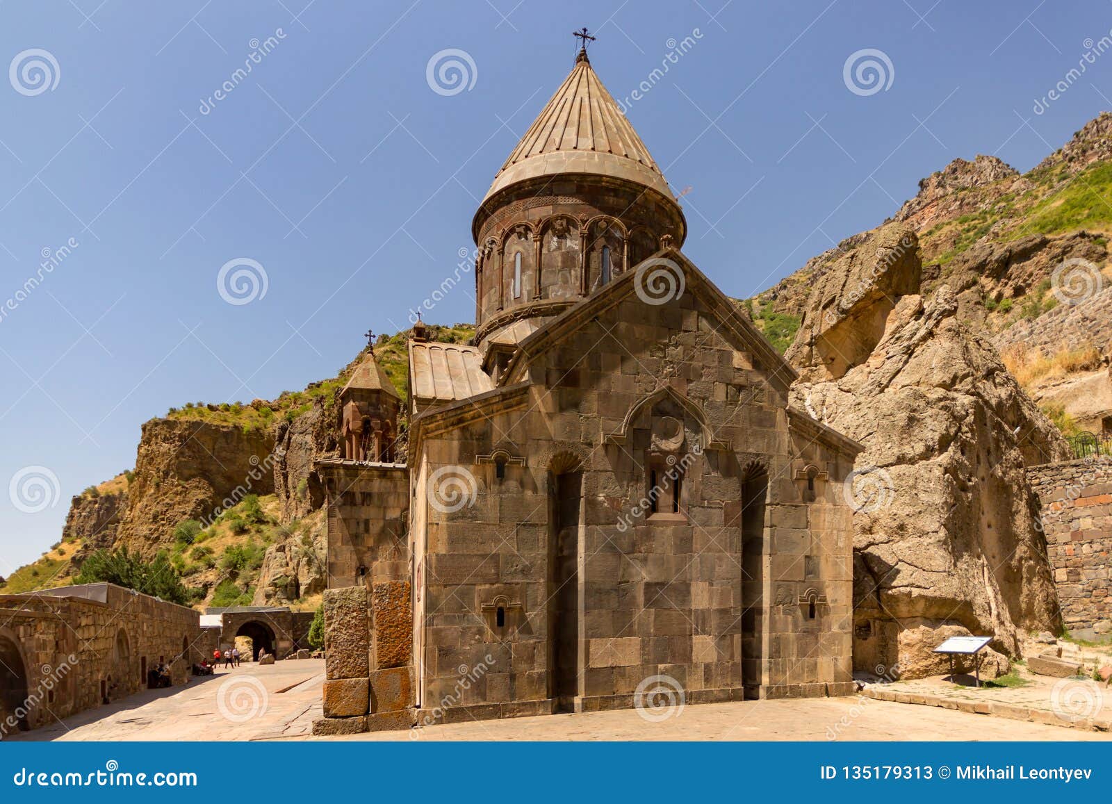 Geghard the Monastery of the Cave Stock Image - Image of cathedral ...