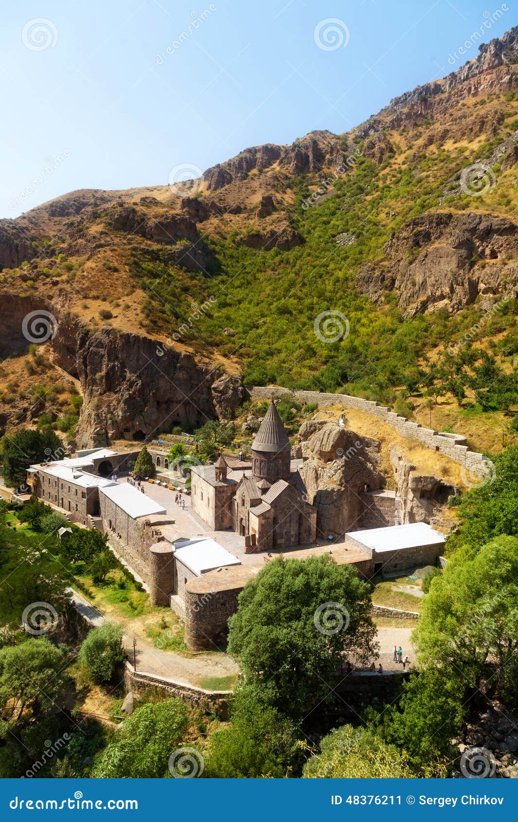 Geghard stock image. Image of monastery, landscape, journey - 48376211