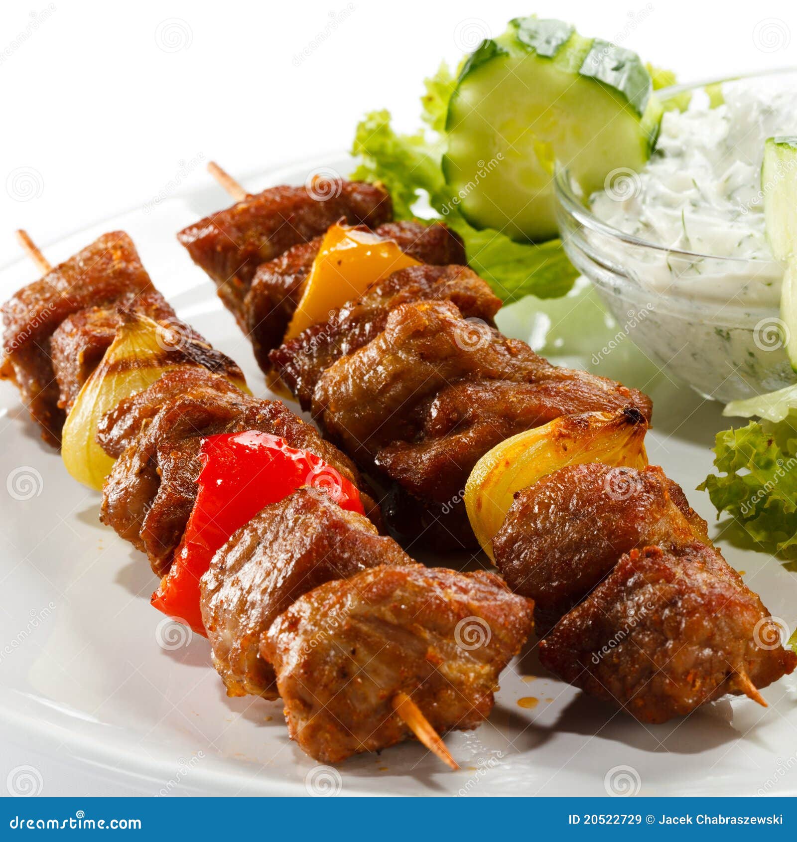 Gegrilltes Fleisch stockbild. Bild von nahrung, geflügel - 20522729