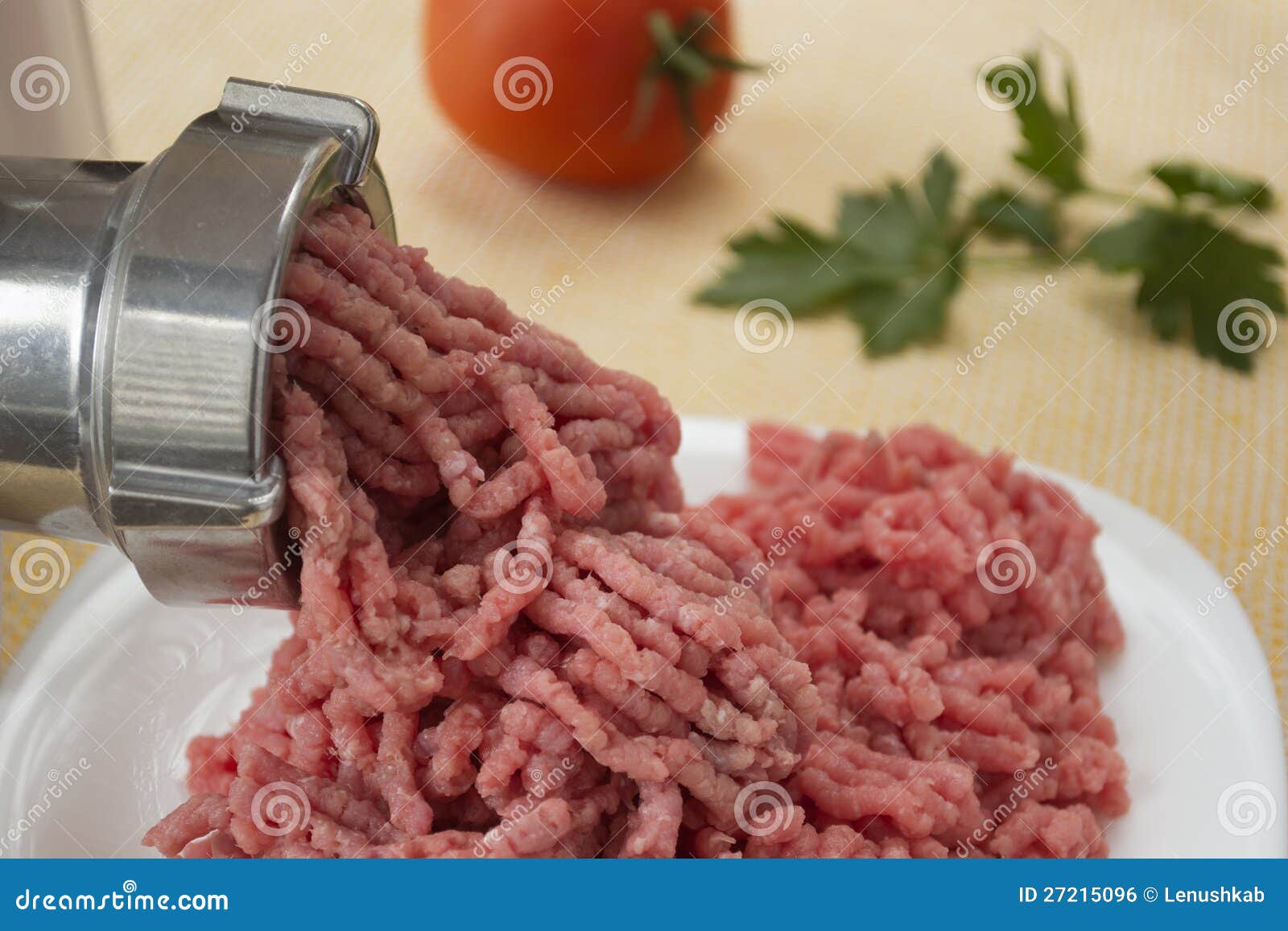 Gehacktes Fleisch stockfoto. Bild von gehackt, vorbereitung - 27215096