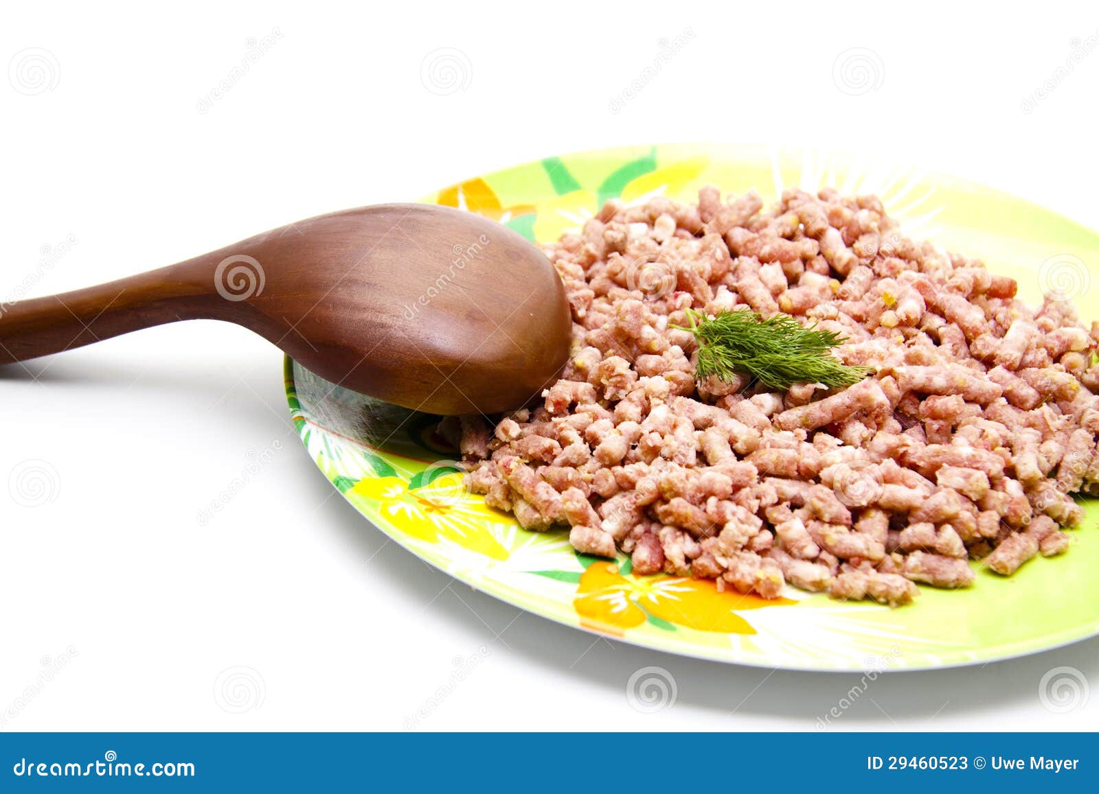 Gehacktes Fleisch mit Dill stockbild. Bild von mahlzeit - 29460523