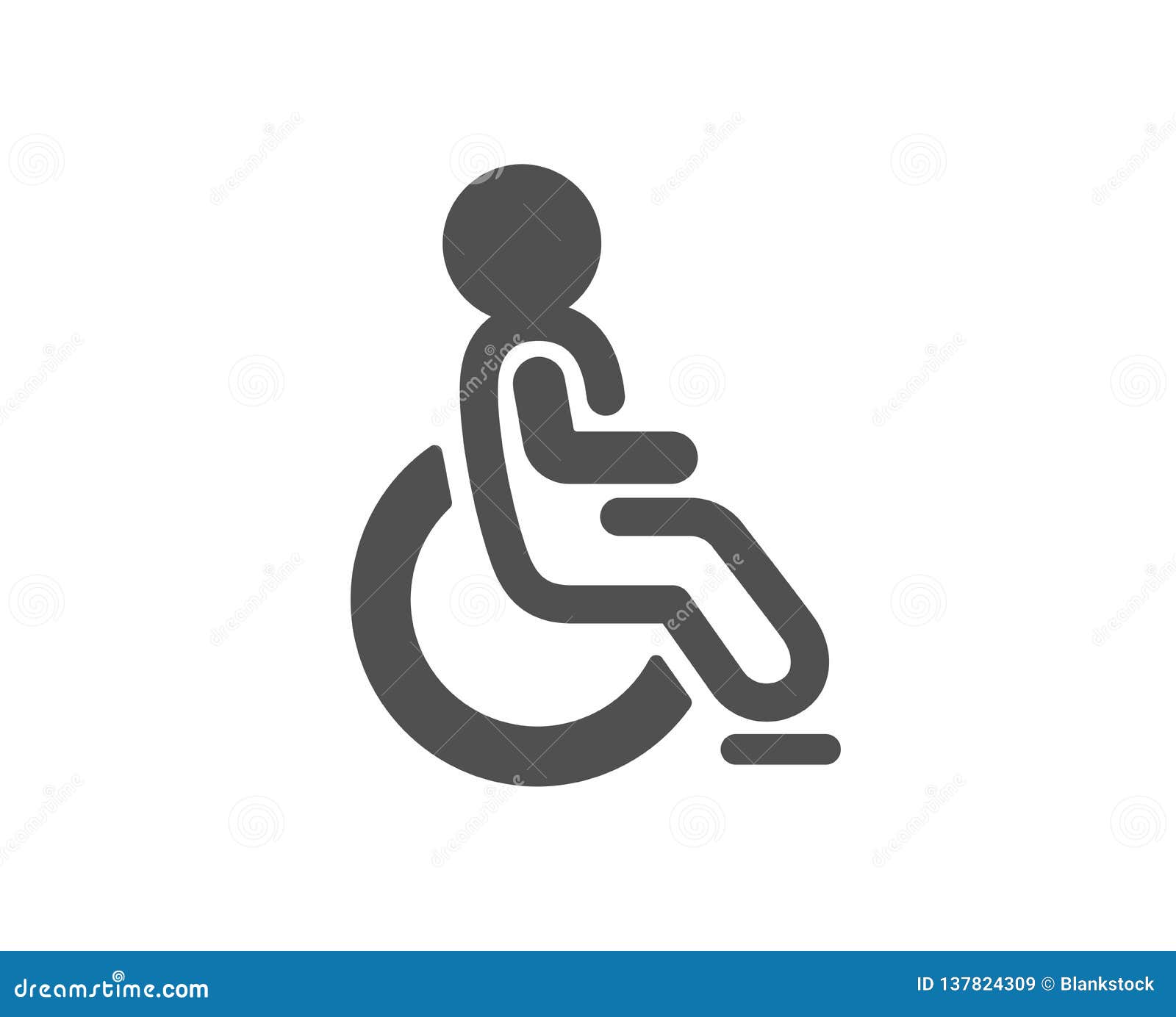 Gehandicapt Pictogram Gehandicapt Rolstoelteken Vector Vector ...