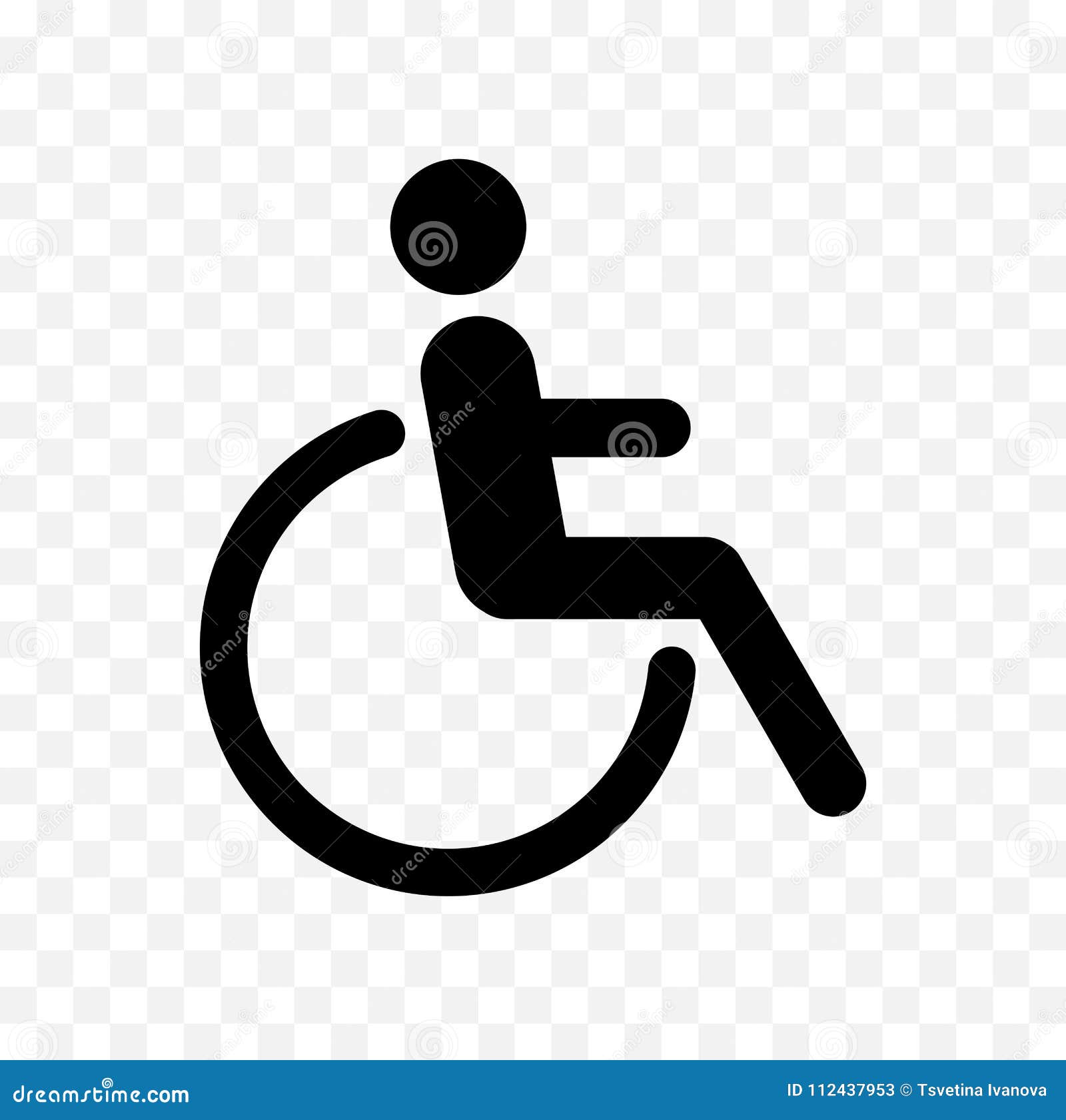 Gehandicapt symbool vector illustratie. Illustration of onbekwaamheid ...