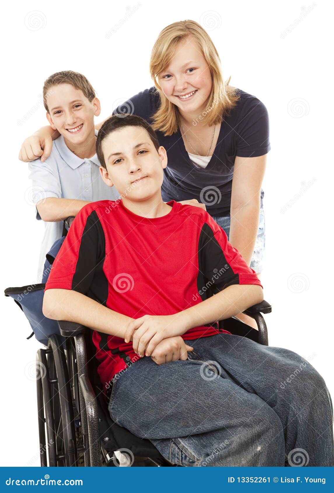 Gehandicapte Jongen En Siblings Stock Afbeelding - Image of ontspannen ...