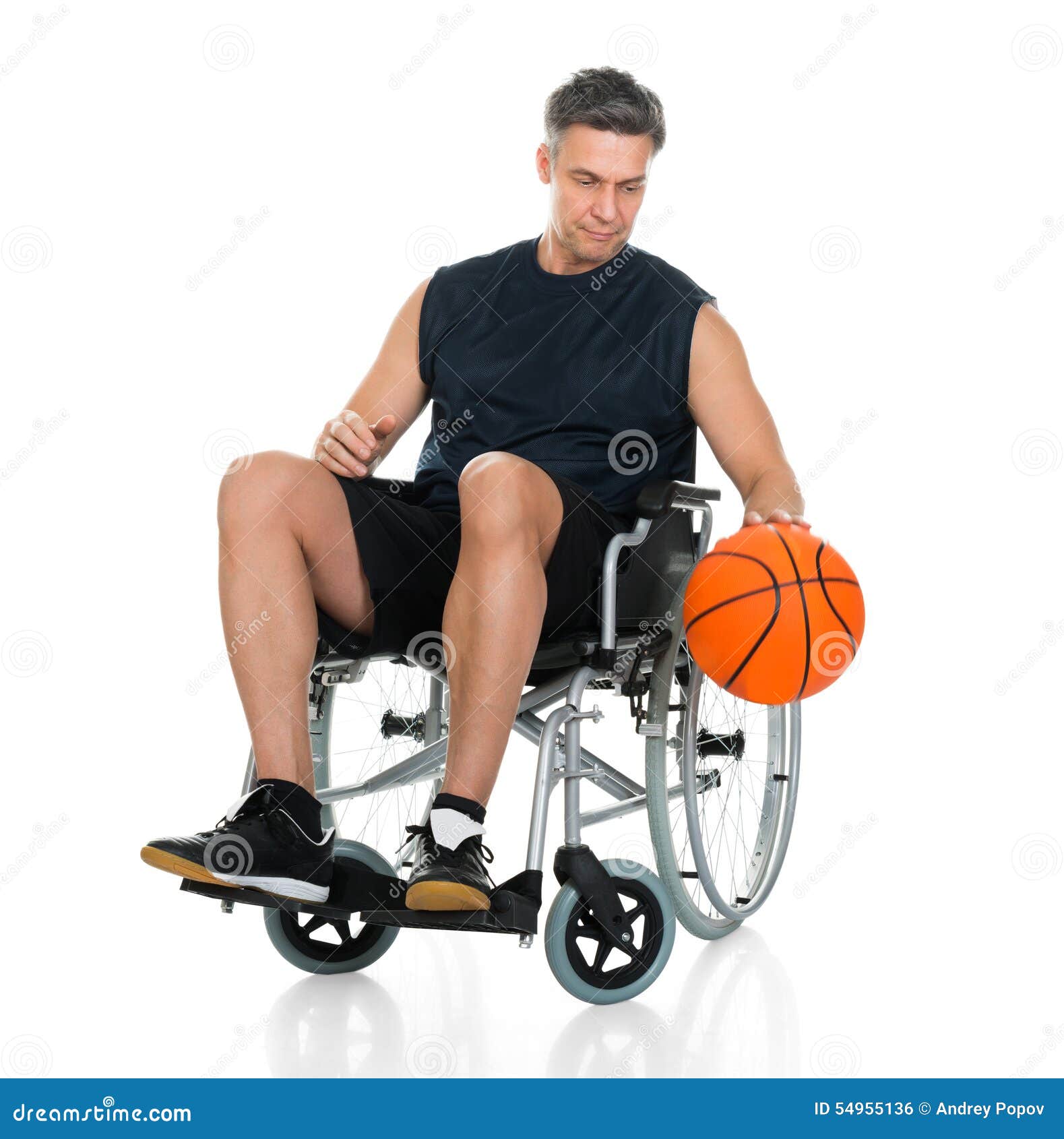 Gehandicapte Speler Op Rolstoel Stock Foto - Image of gehandicapten ...